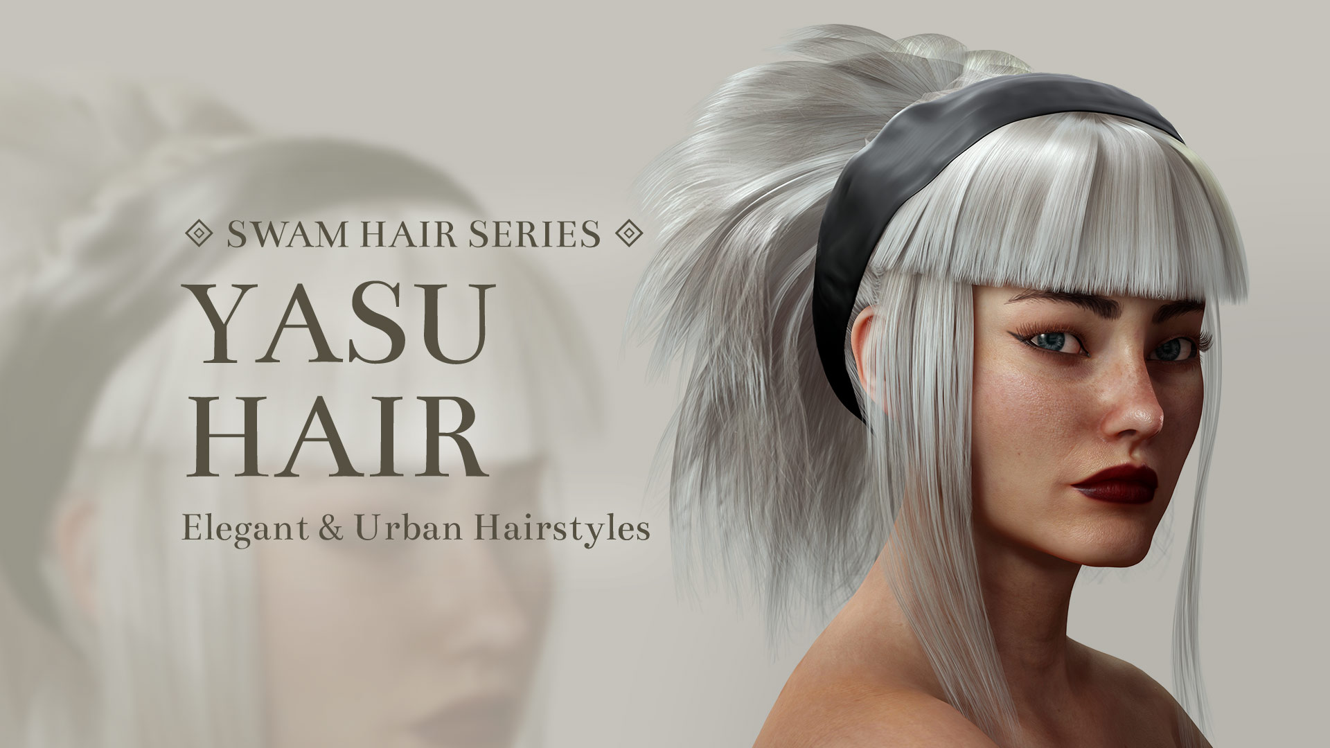 Yasu Hair - Character Creator/Hair - Reallusion Content Store