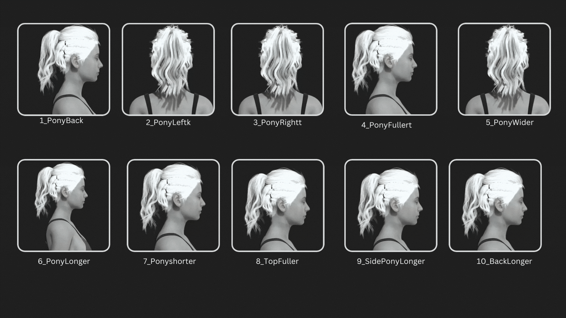 Edgy Braided Pony - Character Creator/Hair - Reallusion Content Store