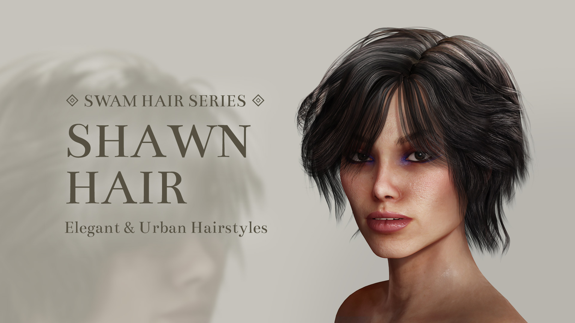 Shawn Hair - Character Creator/Hair - Reallusion Content Store