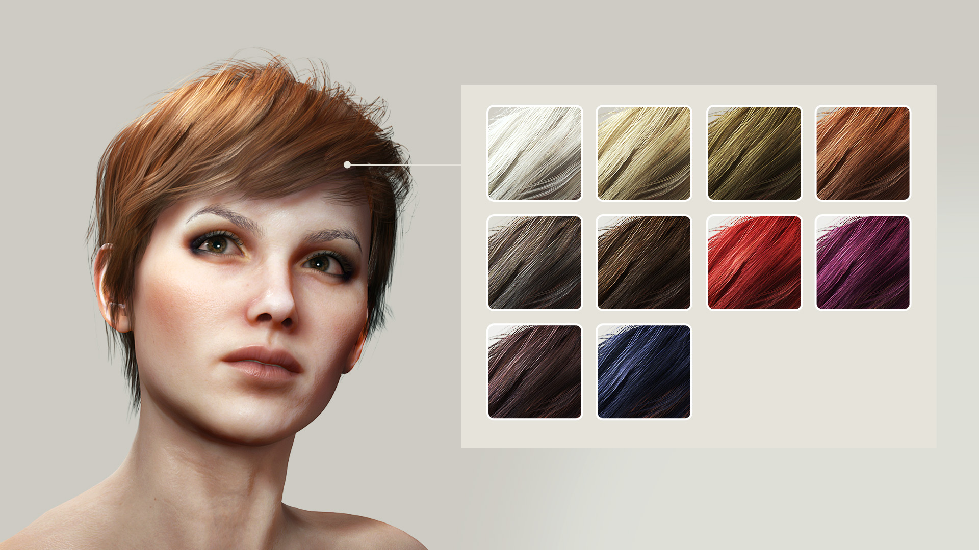 Sam Hair - Character Creator/Hair - Reallusion Content Store