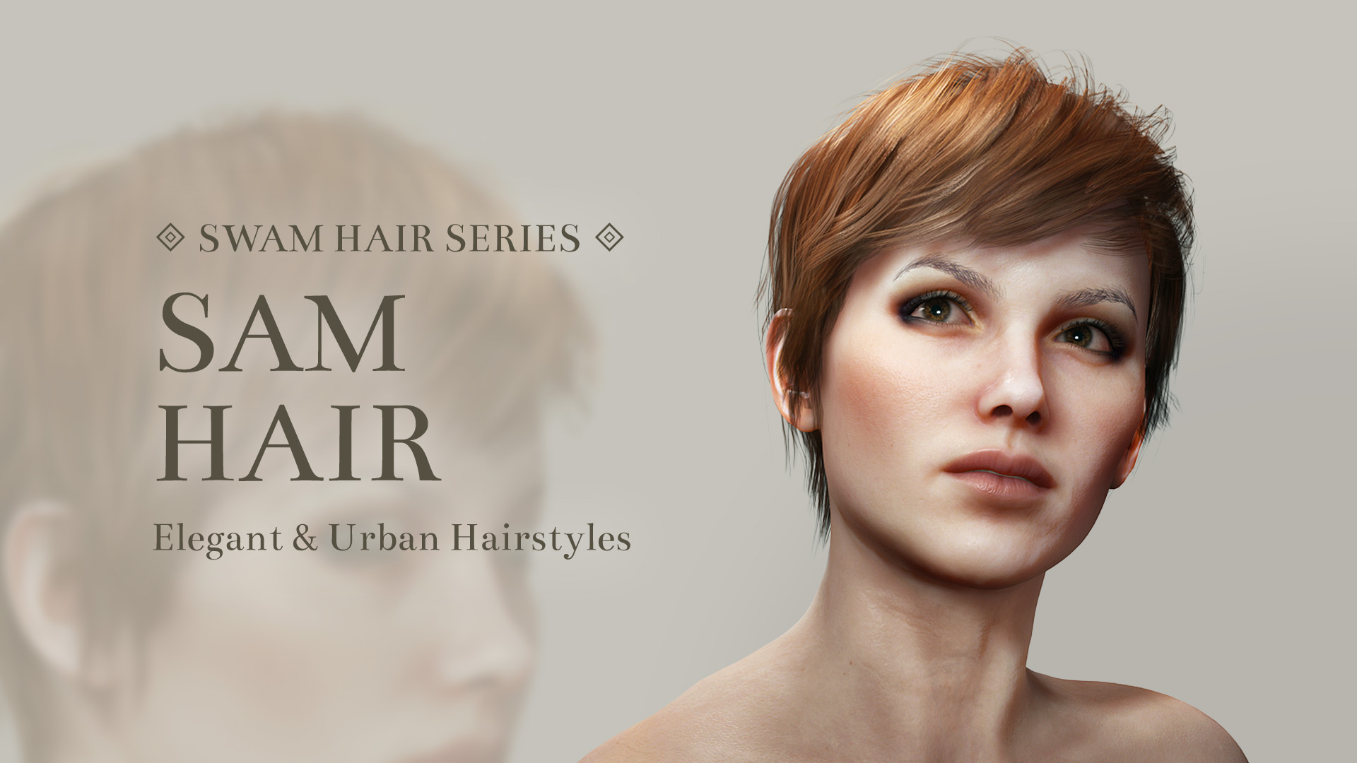 Sam Hair - Character Creator/Hair - Reallusion Content Store