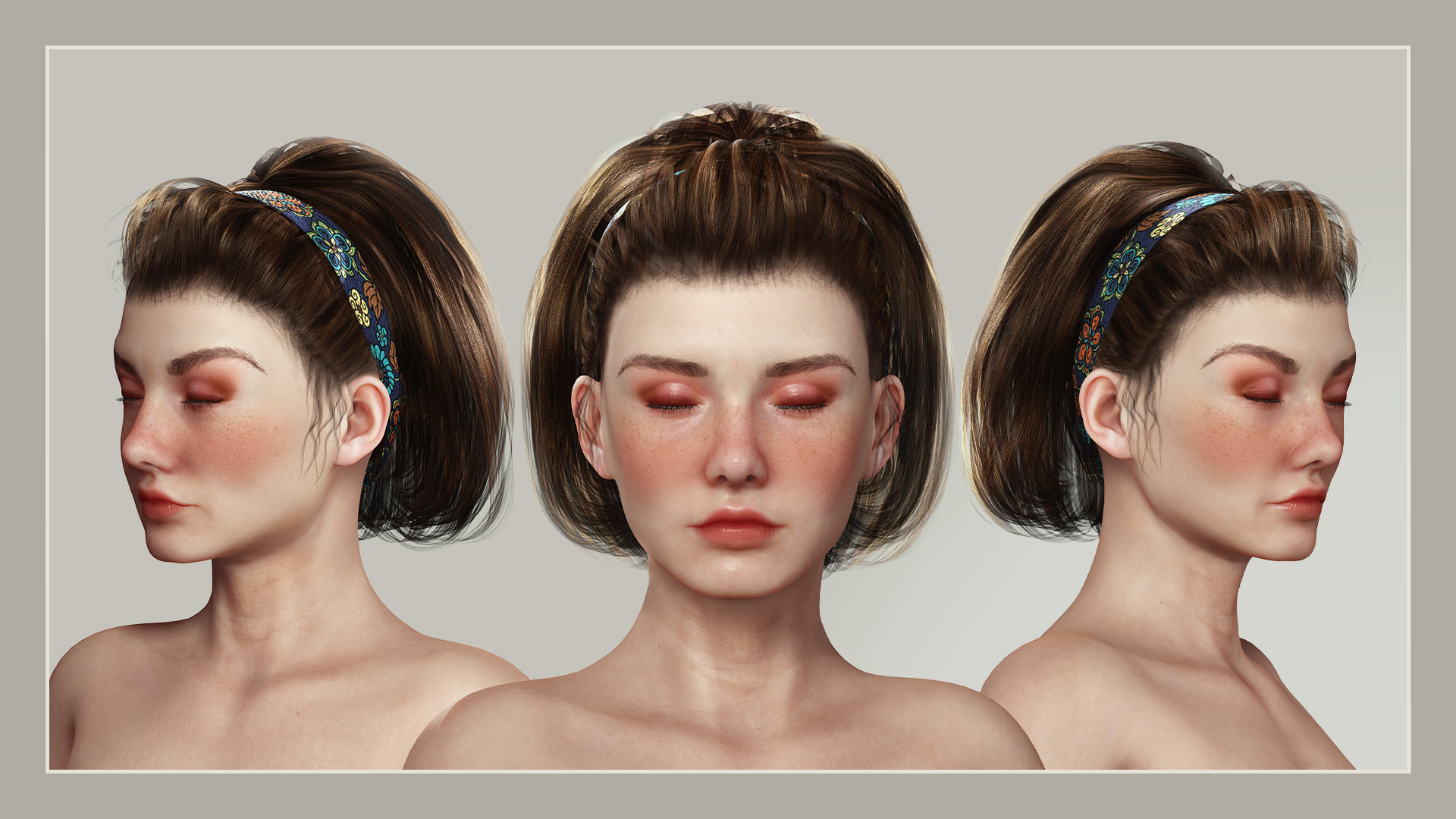 Cinnia Hair - Character Creator/Hair - Reallusion Content Store
