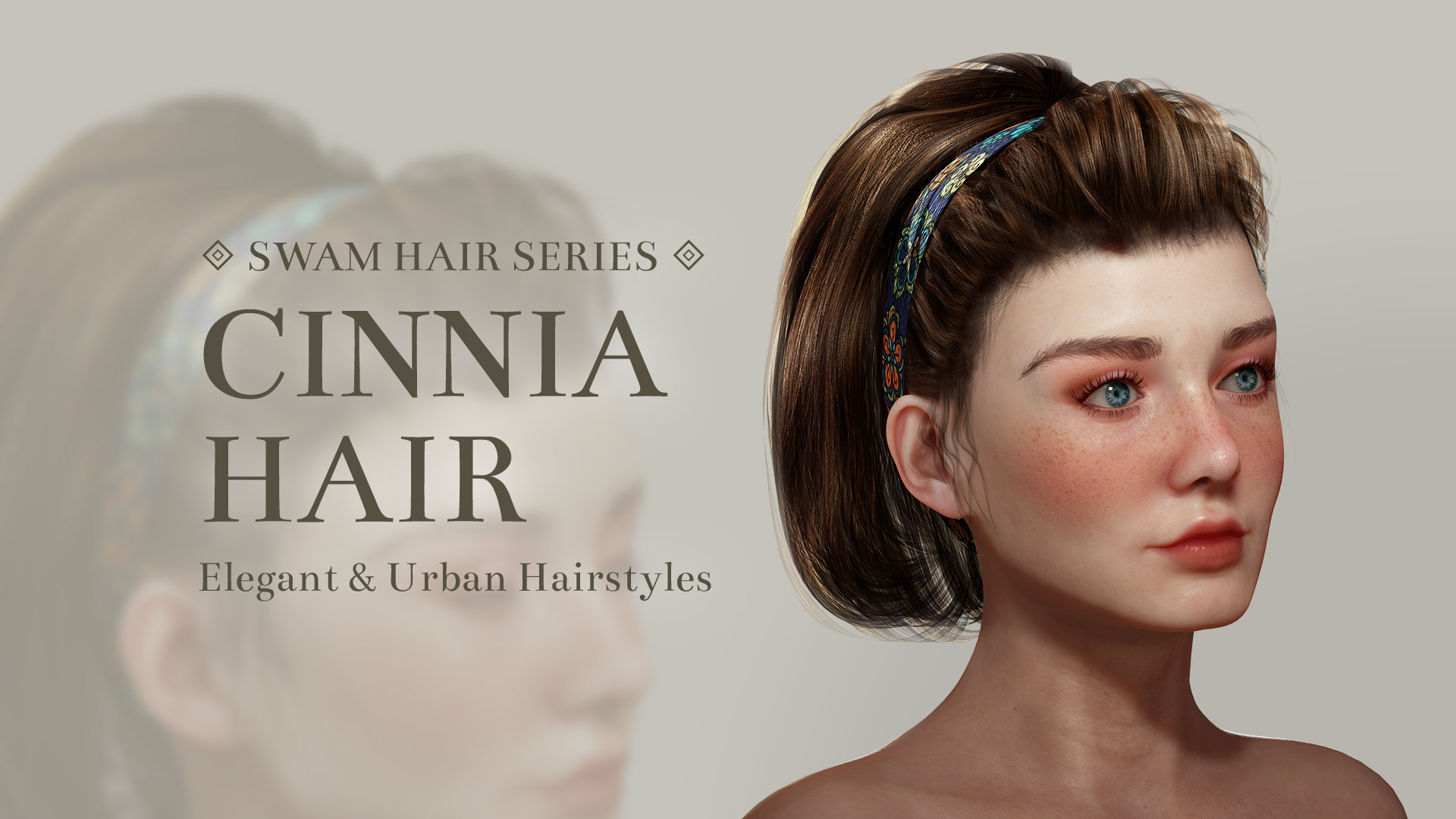 Cinnia Hair - Character Creator/Hair - Reallusion Content Store