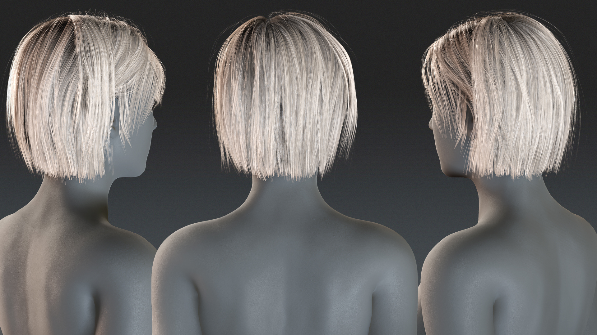Cute Bob With Bangs Hair - Character Creator/Hair - Reallusion Content ...