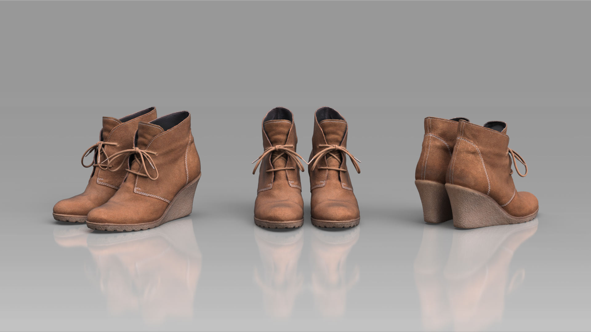 Brown Sleeve Boots - Character Creator/Outfit - Reallusion Content Store