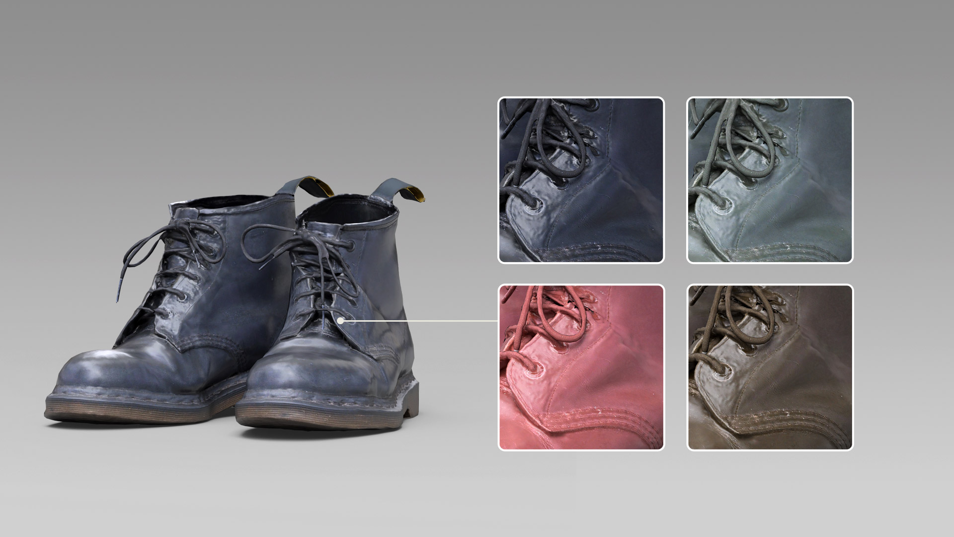 Black Leather Boots - Character Creator/Outfit - Reallusion Content Store