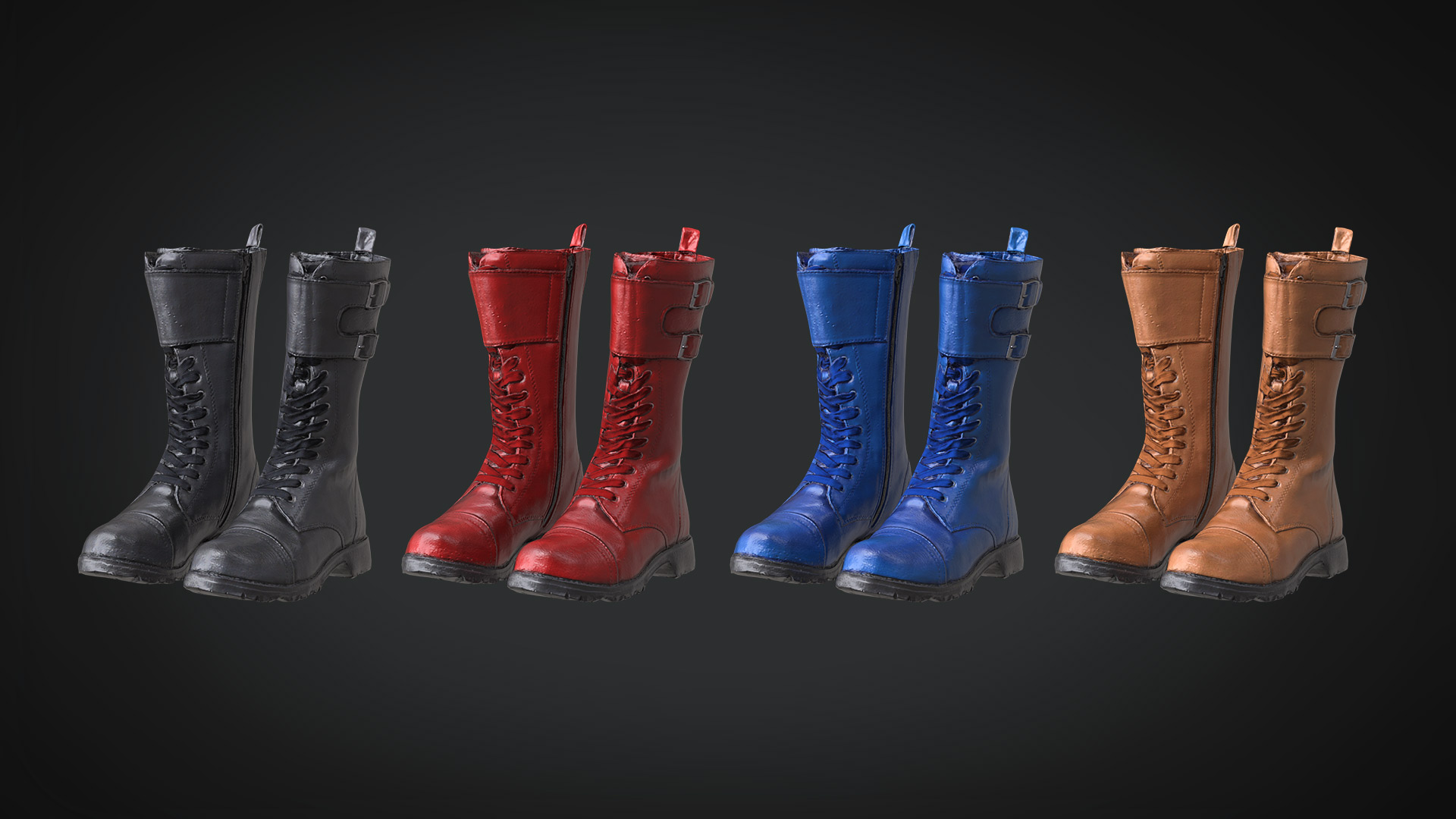 Laces And Buckles Boots - Character Creator/Outfit - Reallusion Content ...