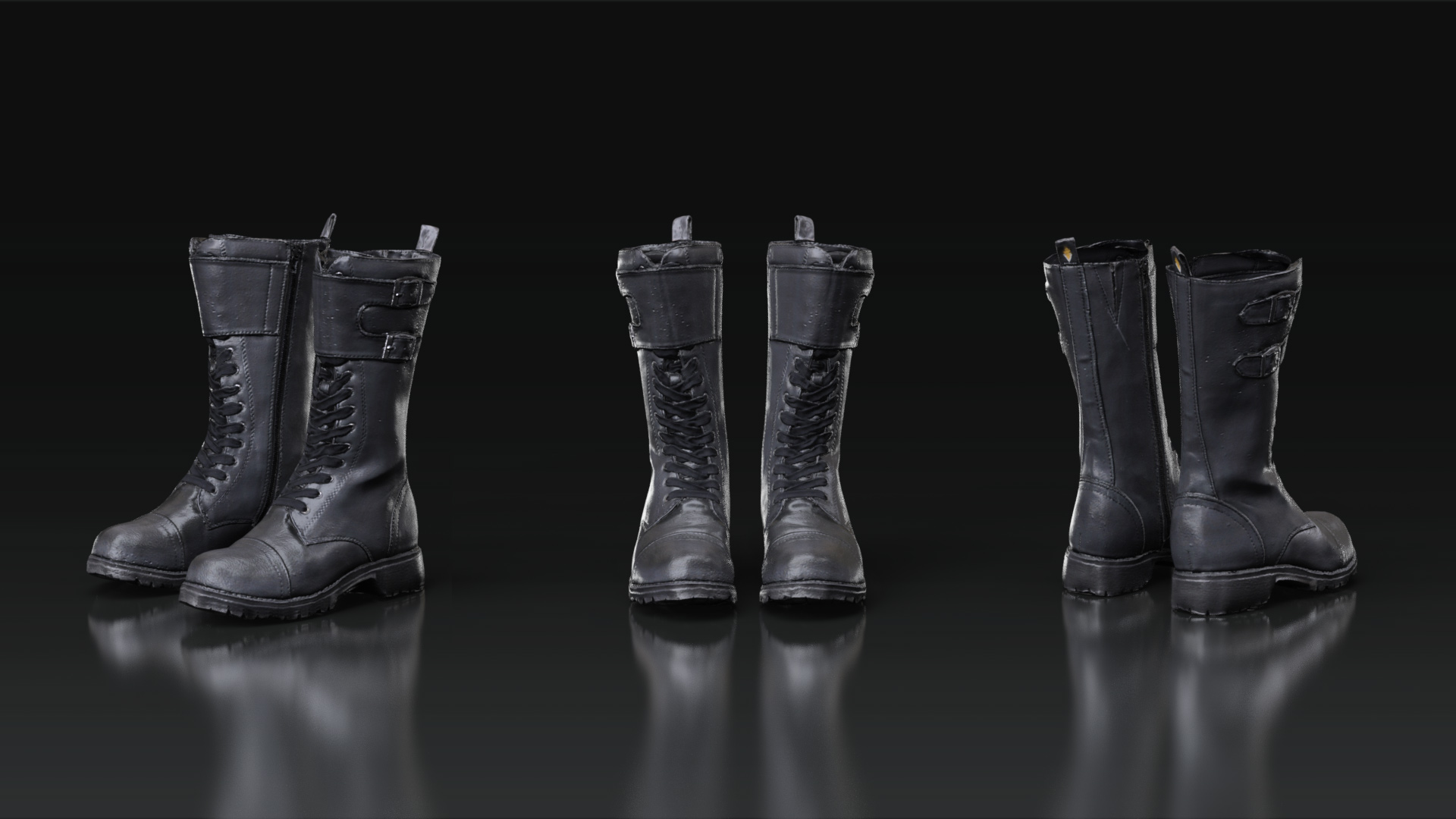 Laces And Buckles Boots - Character Creator/Outfit - Reallusion Content ...