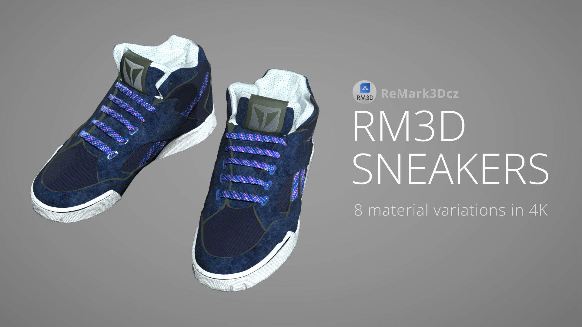 RM3D Sneakers (8 variants in 4K) - Character Creator/Outfit - Reallusion Content Store