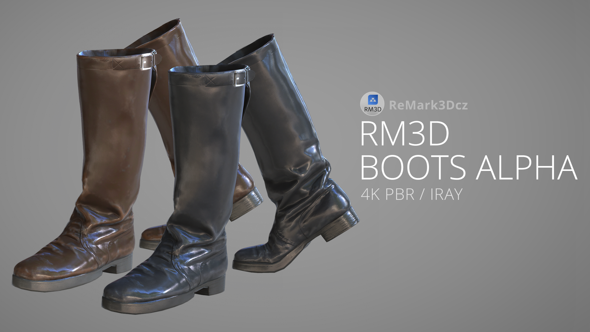 RM3D Boots Alfa - Character Creator/Outfit - Reallusion Content Store