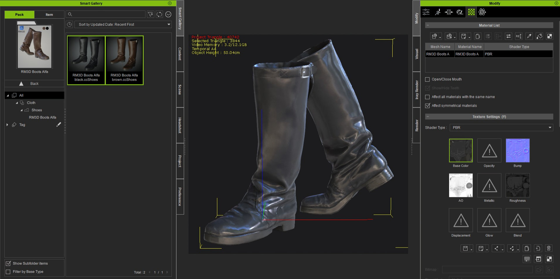 RM3D Boots Alfa - Character Creator/Outfit - Reallusion Content Store