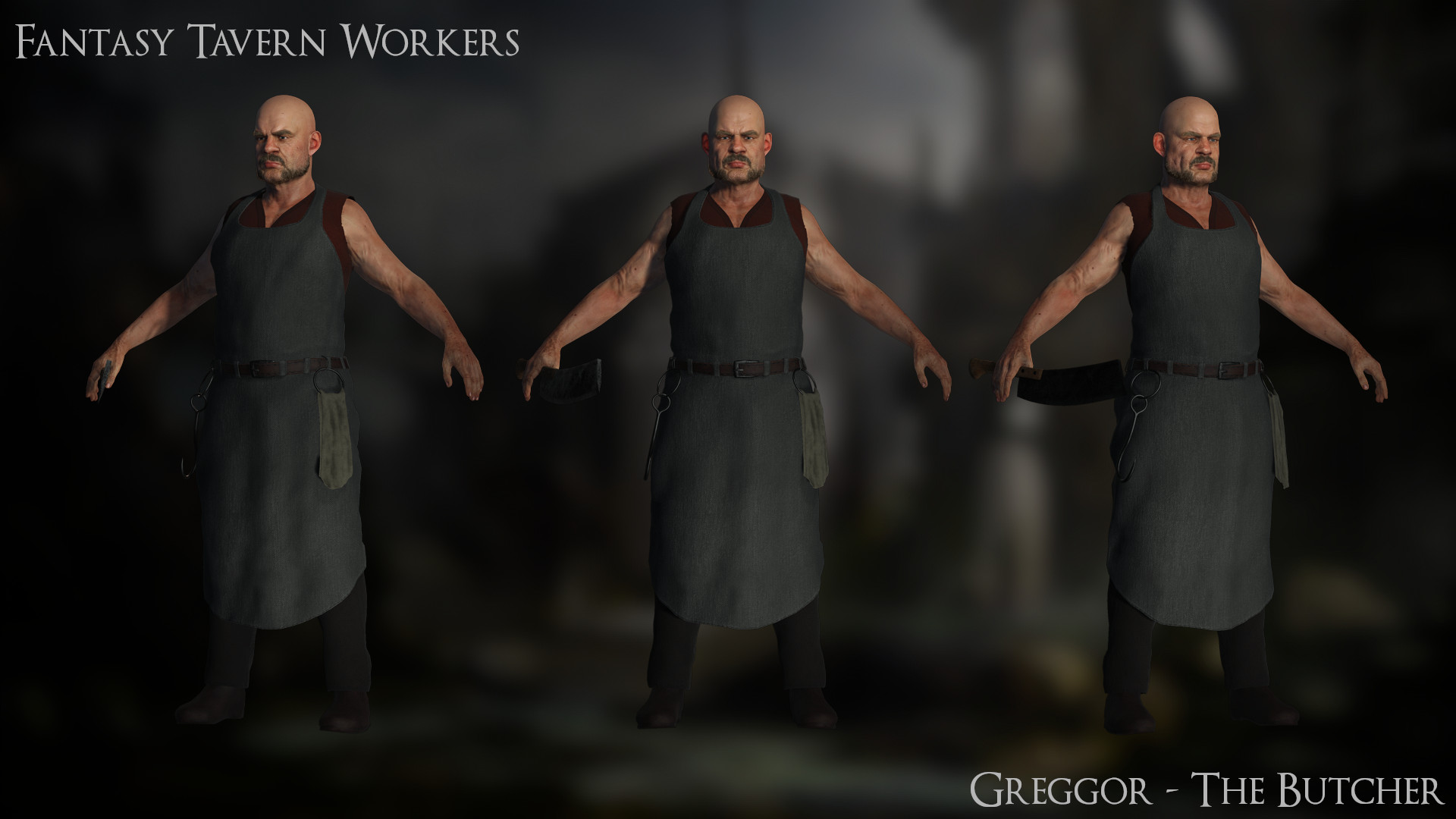 Greggor - The Butcher - Character Creator/Actor - Reallusion Content Store