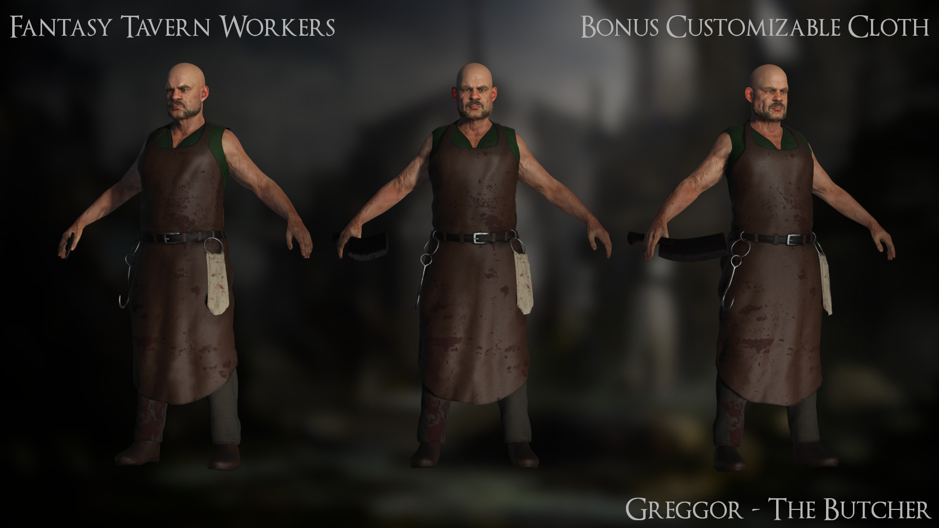 Greggor - The Butcher - Character Creator/Actor - Reallusion Content Store