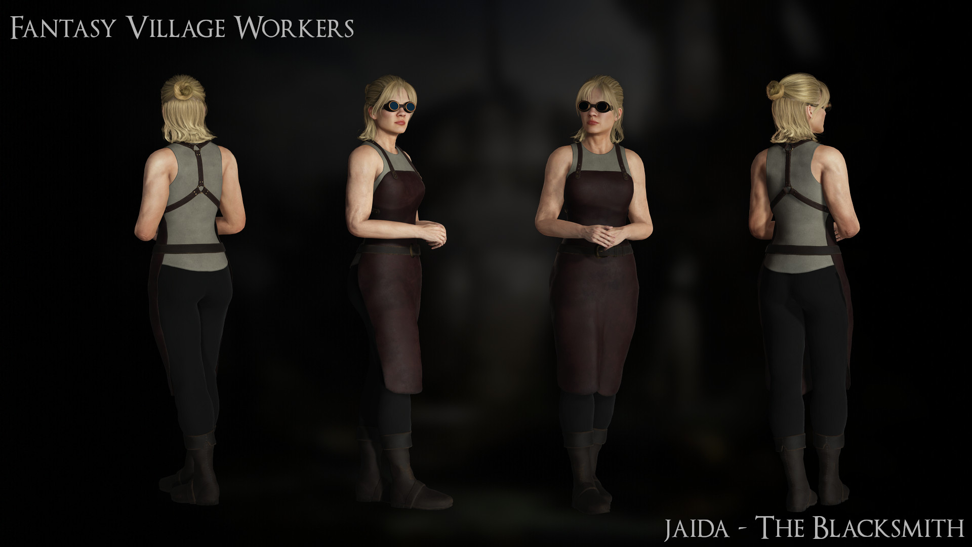Jaida - The Blacksmith - Character Creator/Actor - Reallusion Content Store
