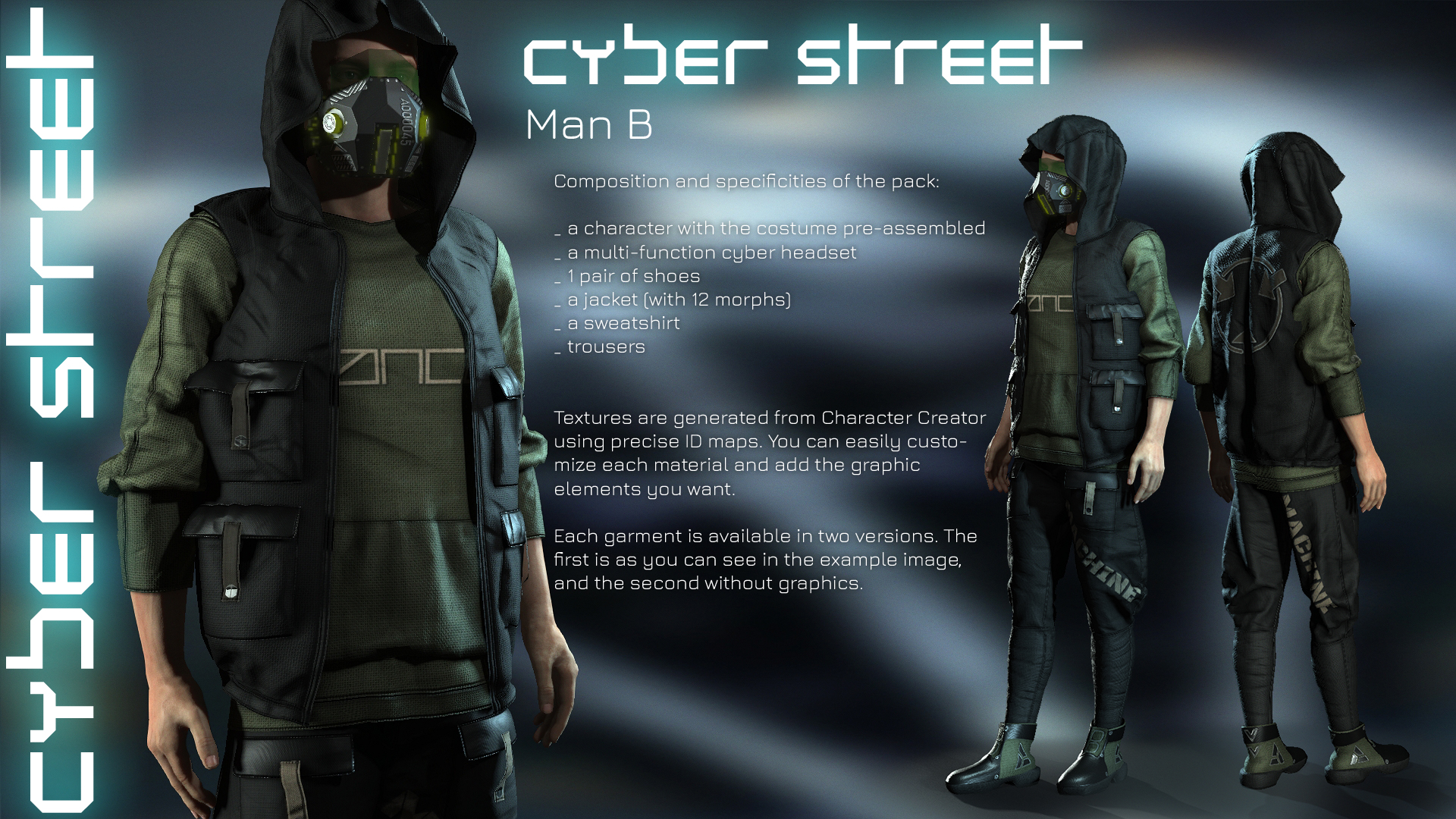 Cyber Street Bundle - Character Creator/Actor - Reallusion Content Store
