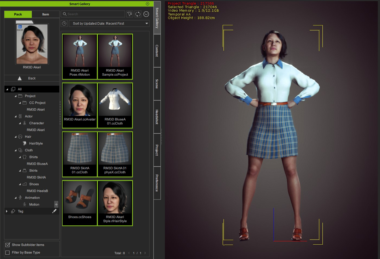 RM3D Akari - Character Creator/Actor - Reallusion Content Store