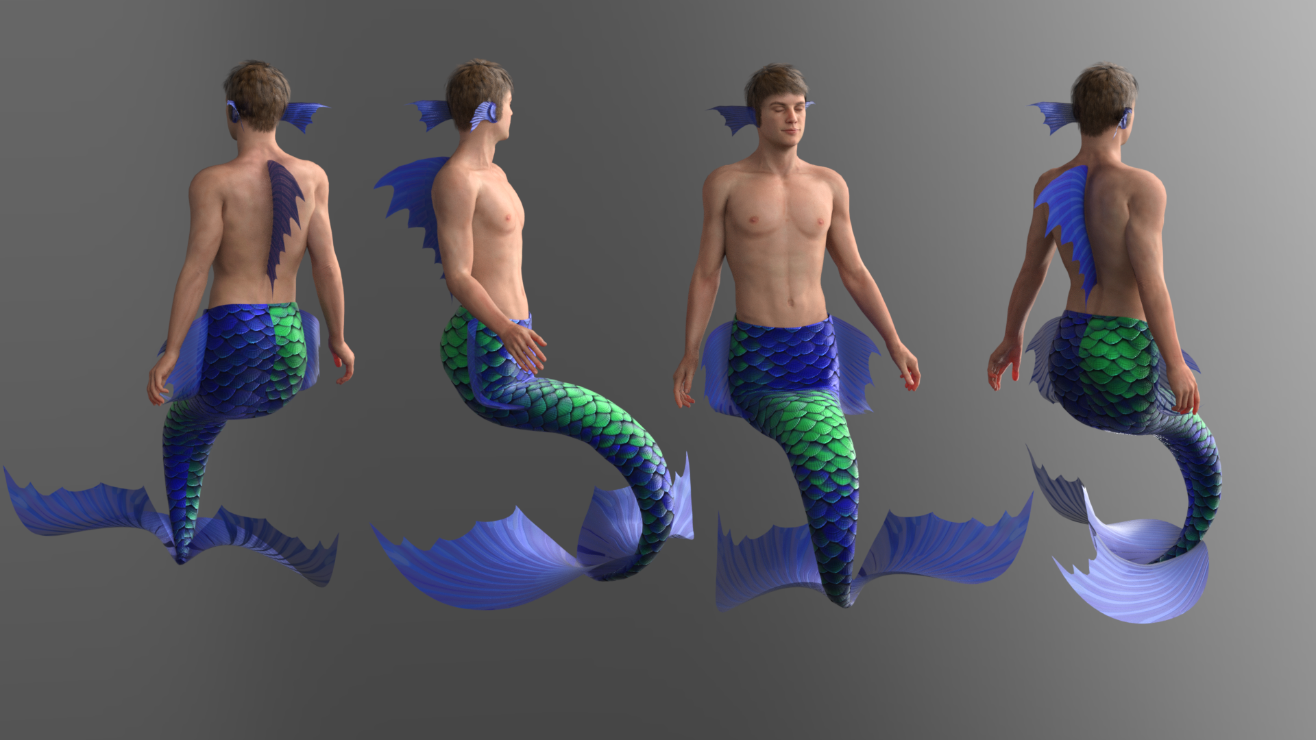 Mermaid & Merman - Character Creator/Actor - Reallusion Content Store