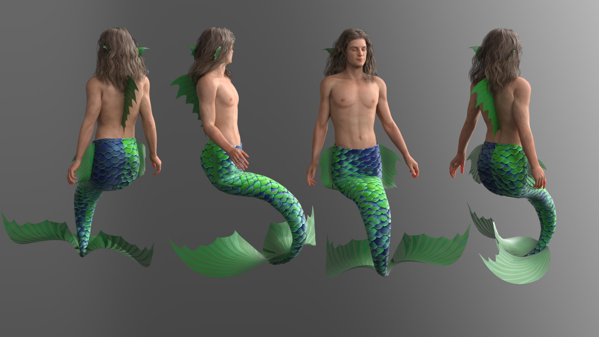 Mermaid & Merman - Character Creator/Actor - Reallusion Content Store