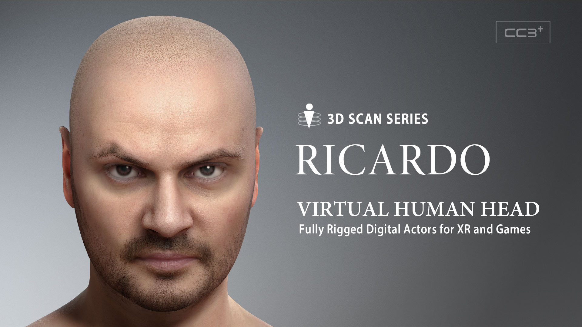 Virtual Human Heads - Ricardo - Character Creator/Morph - Reallusion Content Store