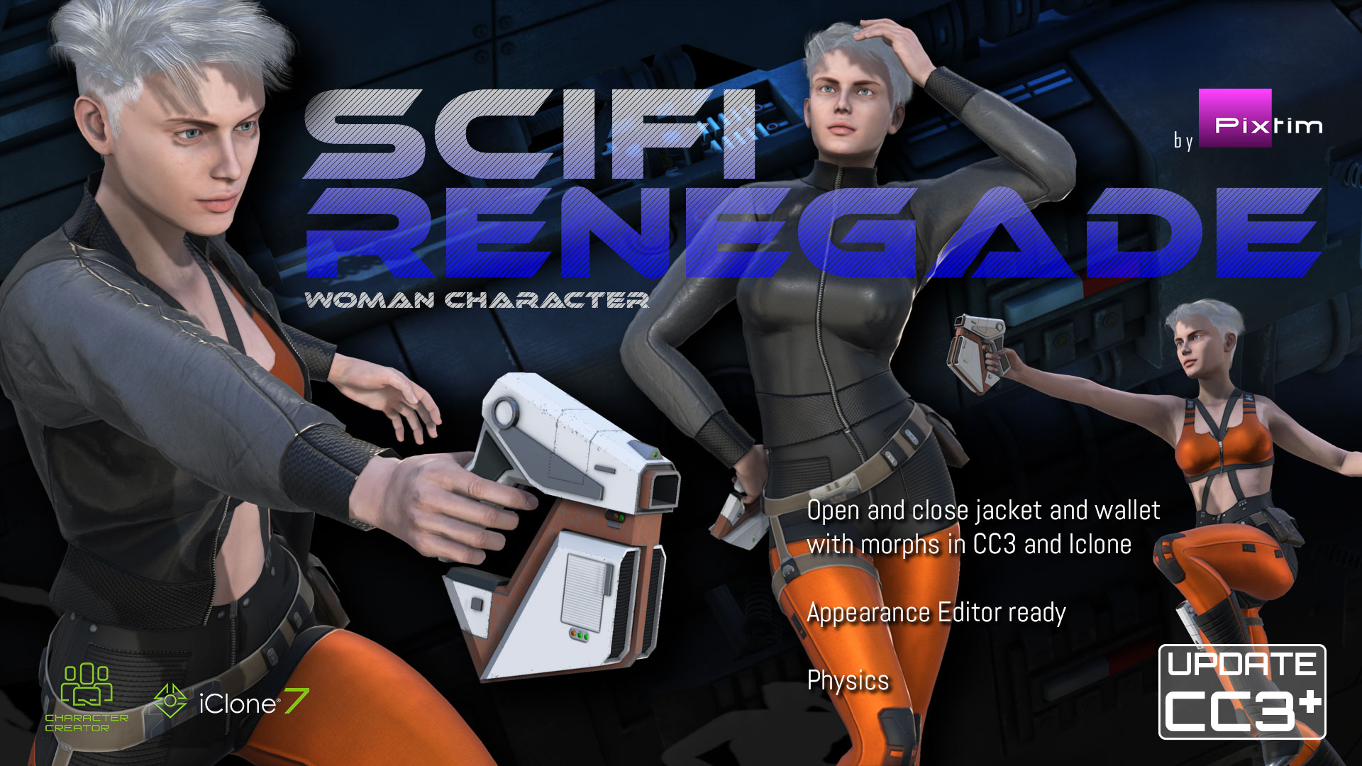 SciFi Renegade Woman - Character Creator/Combo (Single PID ...