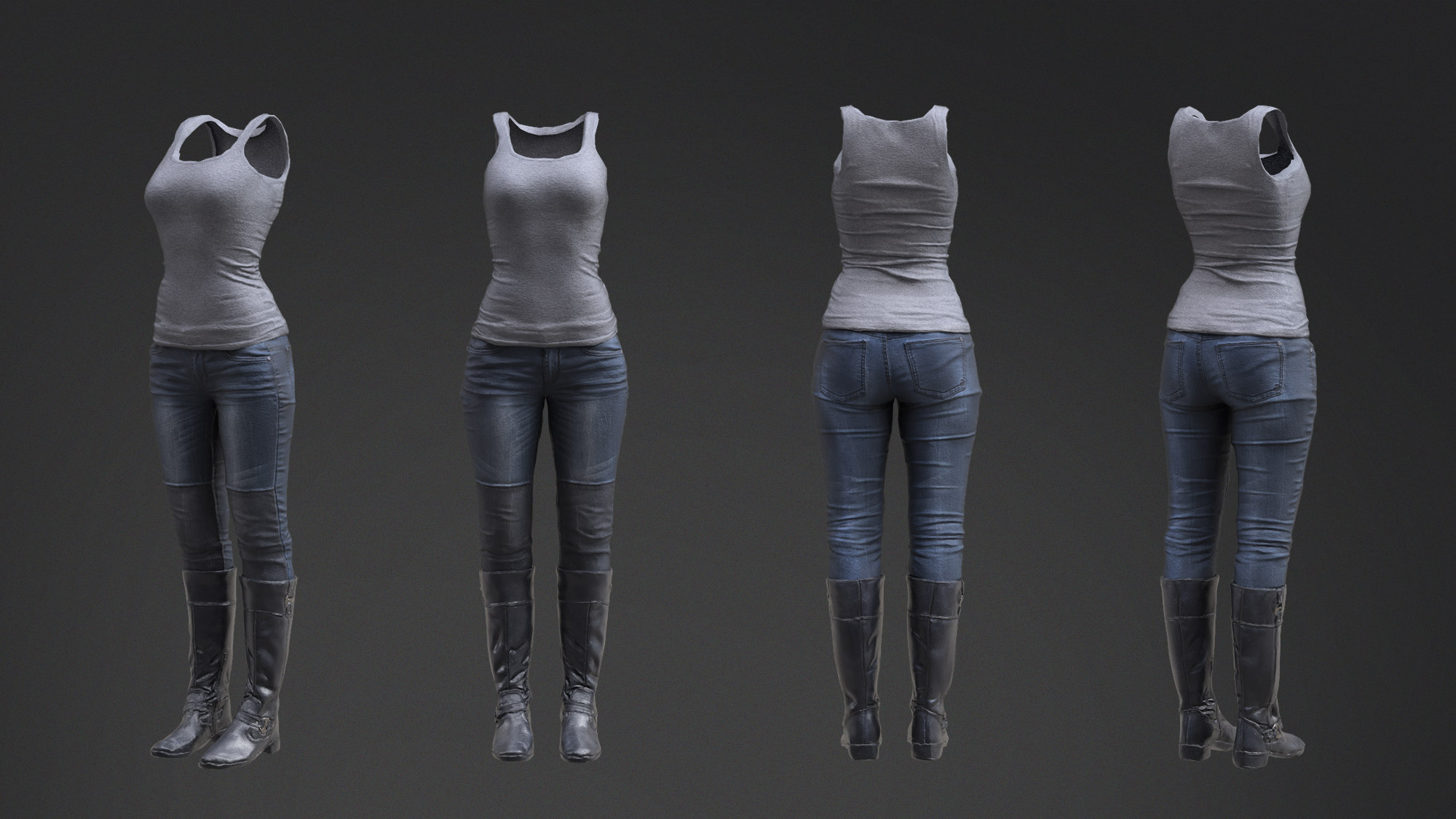 Virtual Human Outfits - Women’s Daily Wears S01 - Character Creator ...