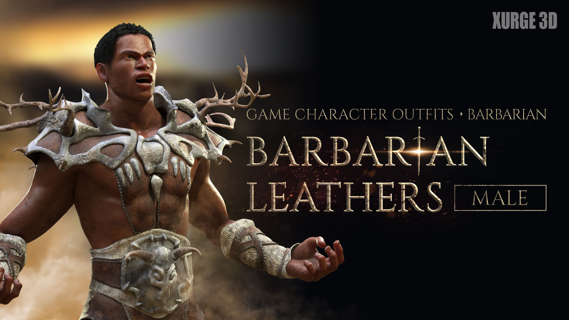 Barbarian Leathers - Male - Character Creator/Outfit - Reallusion ...
