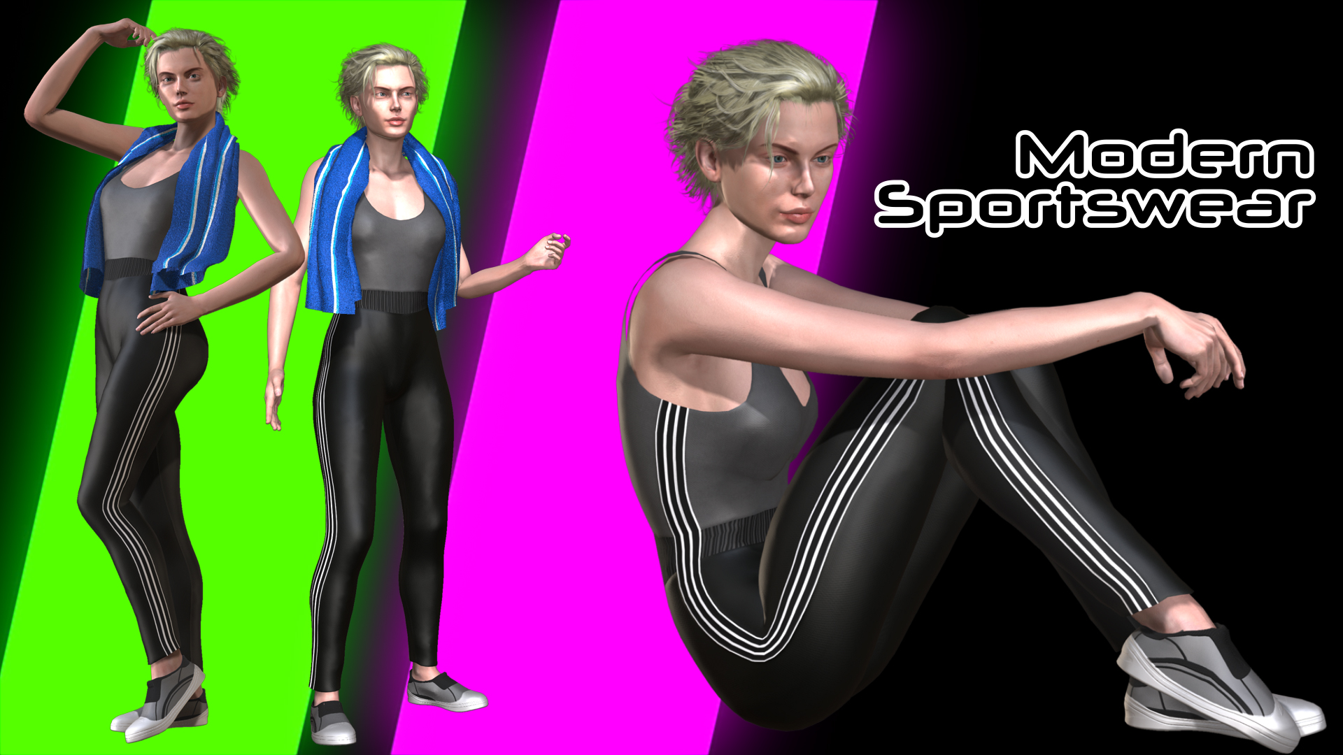 Modern SportsWear bundle - Character Creator/Combo (Single PID ...