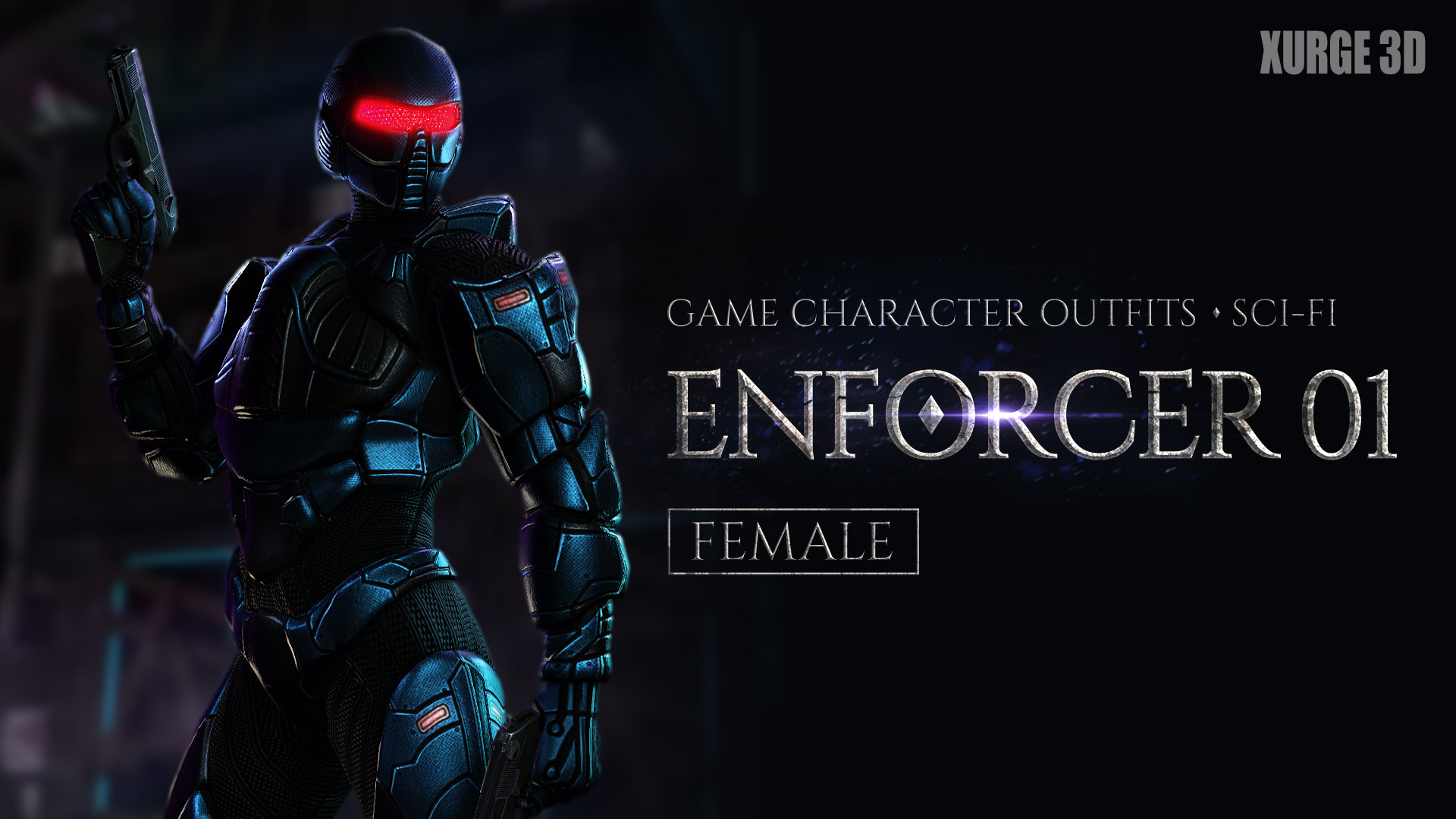 Enforcer 01 Armor - Female - Character Creator/Outfit - Reallusion ...