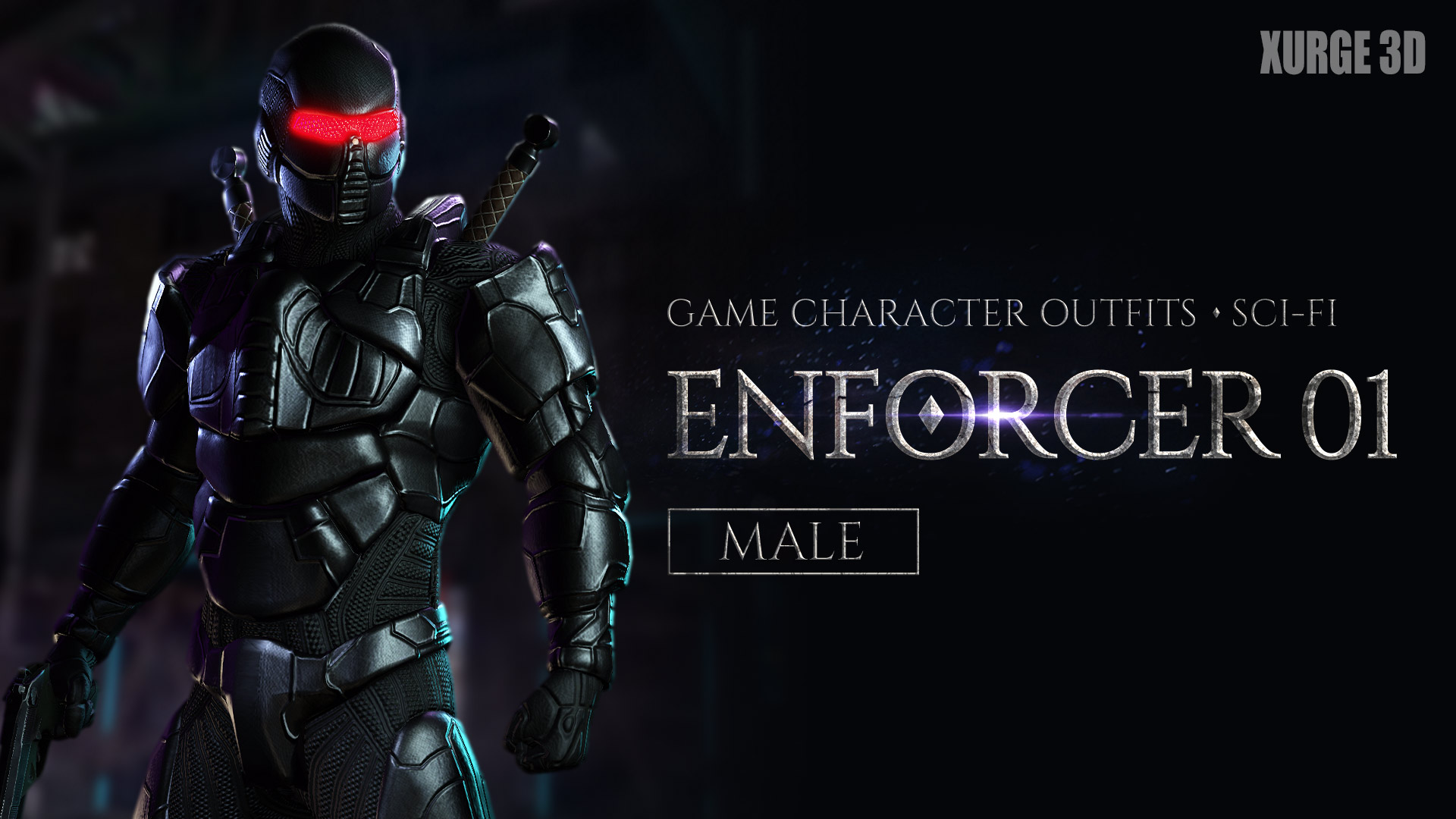 Enforcer 01 Armor - Male - Character Creator/Outfit - Reallusion ...