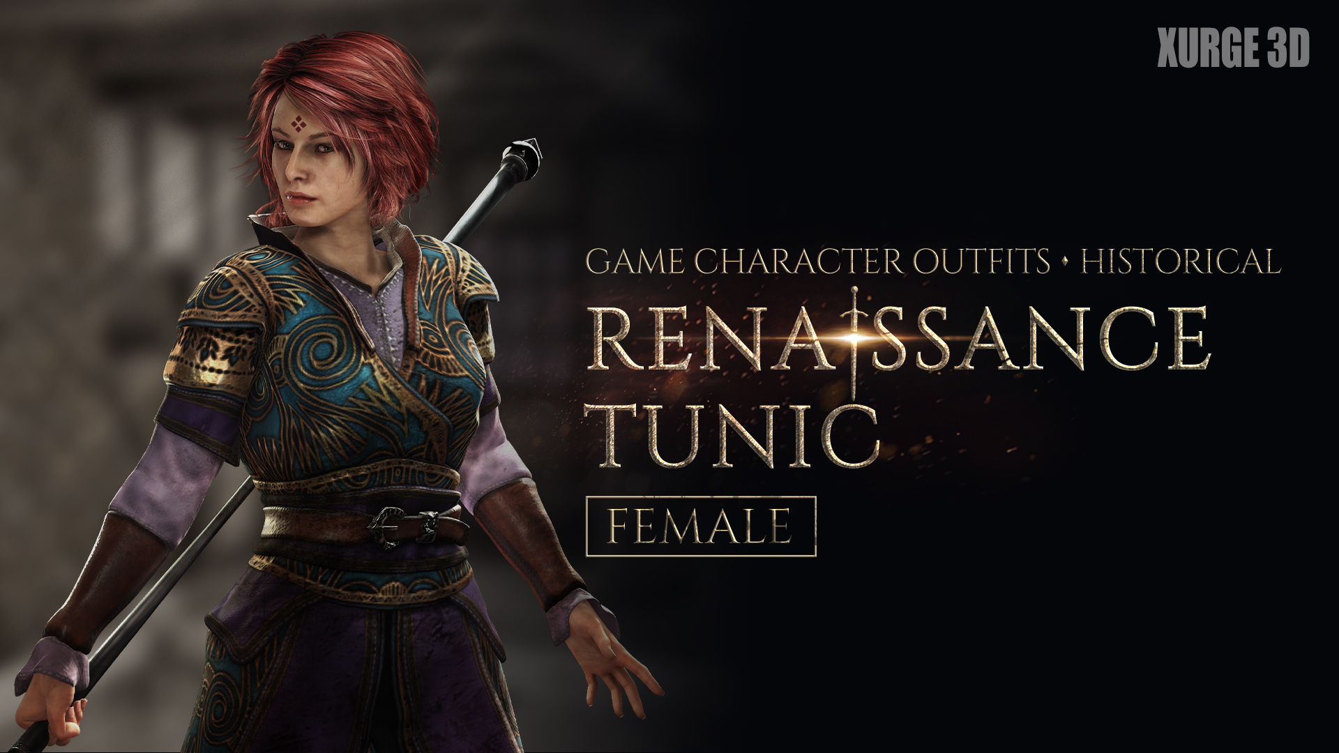 Renaissance Tunic_Female - Character Creator/Outfit - Reallusion ...