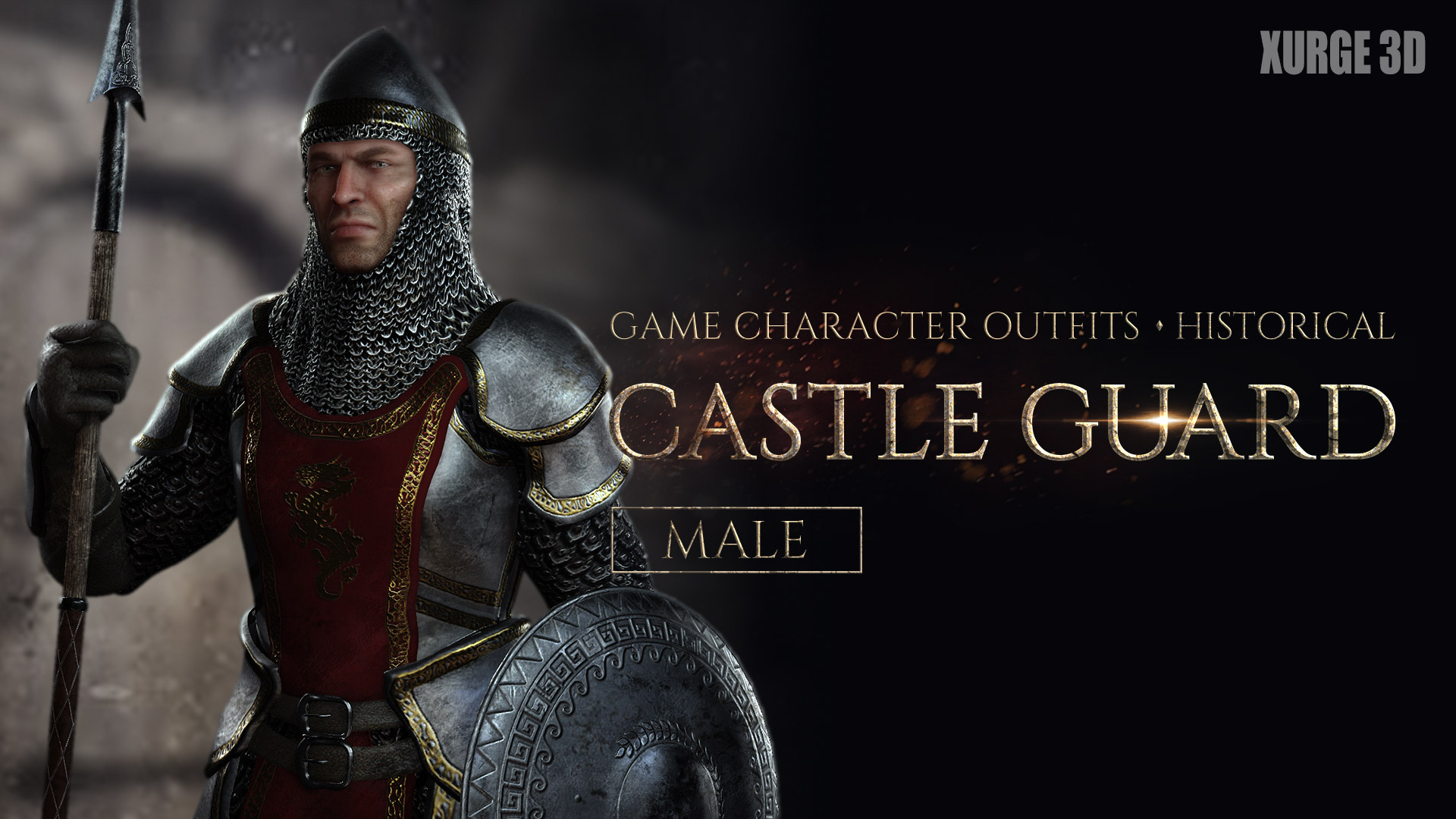Castle Guard_Male - Character Creator/Outfit - Reallusion Content Store
