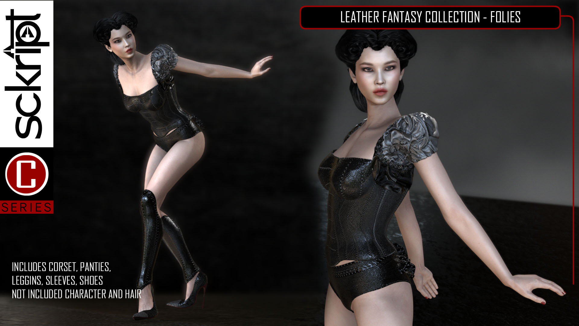 Sckript Leather Fantasy Collection - Character Creator/Outfit - Reallusion Content Store