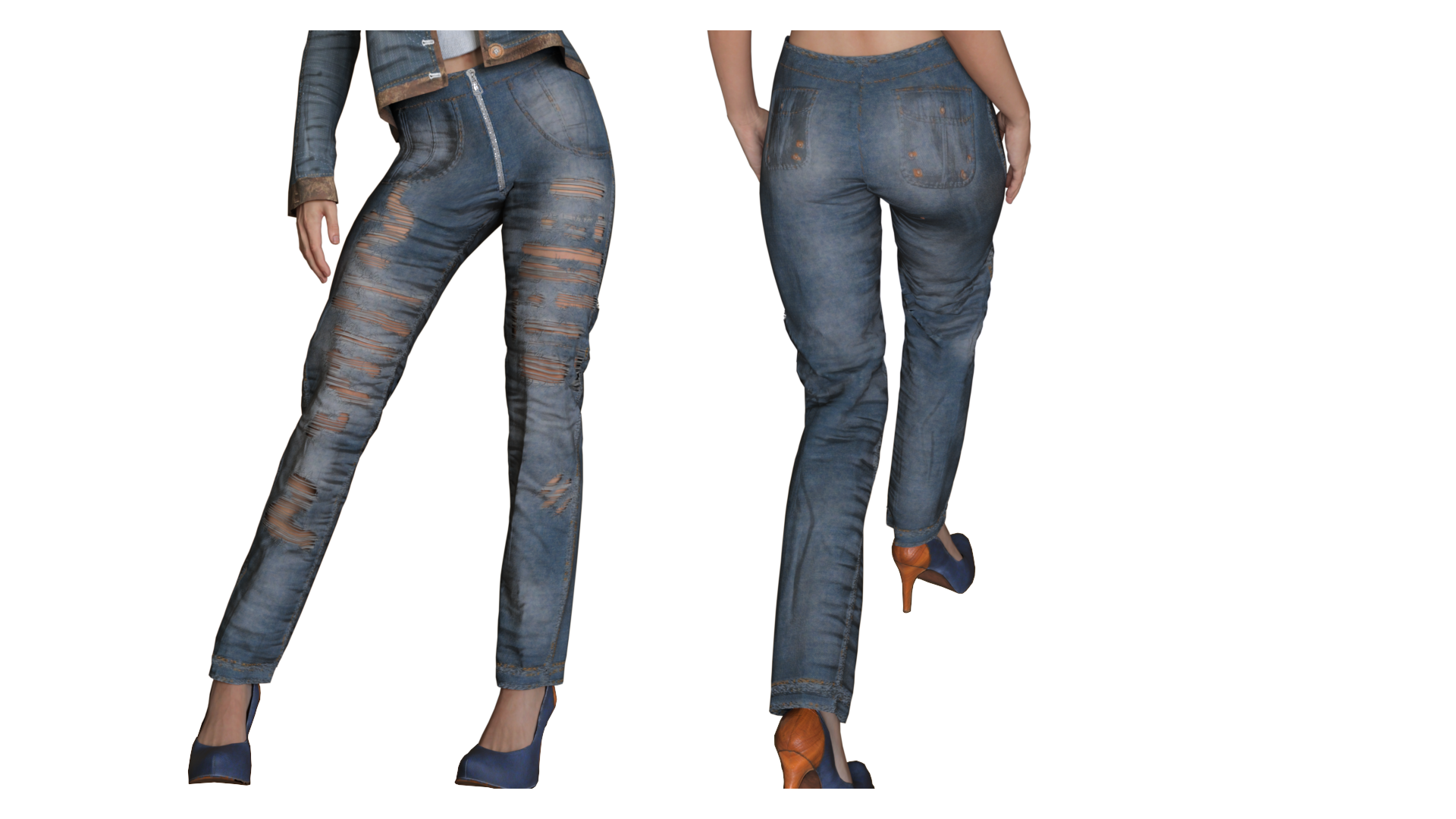 Stylish Pants V1 - 6 Pack - Character Creator/Outfit - Reallusion ...