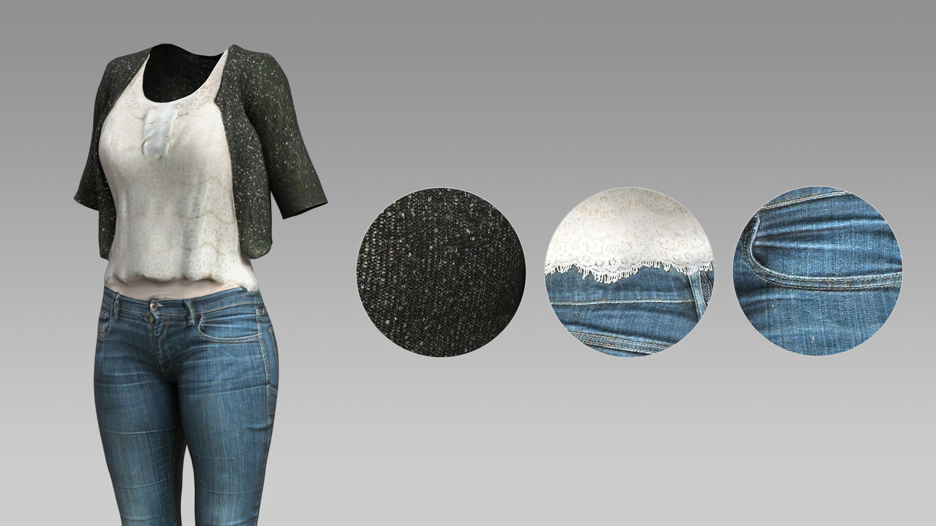 Glitter Outfit - Character Creator/Outfit - Reallusion Content Store