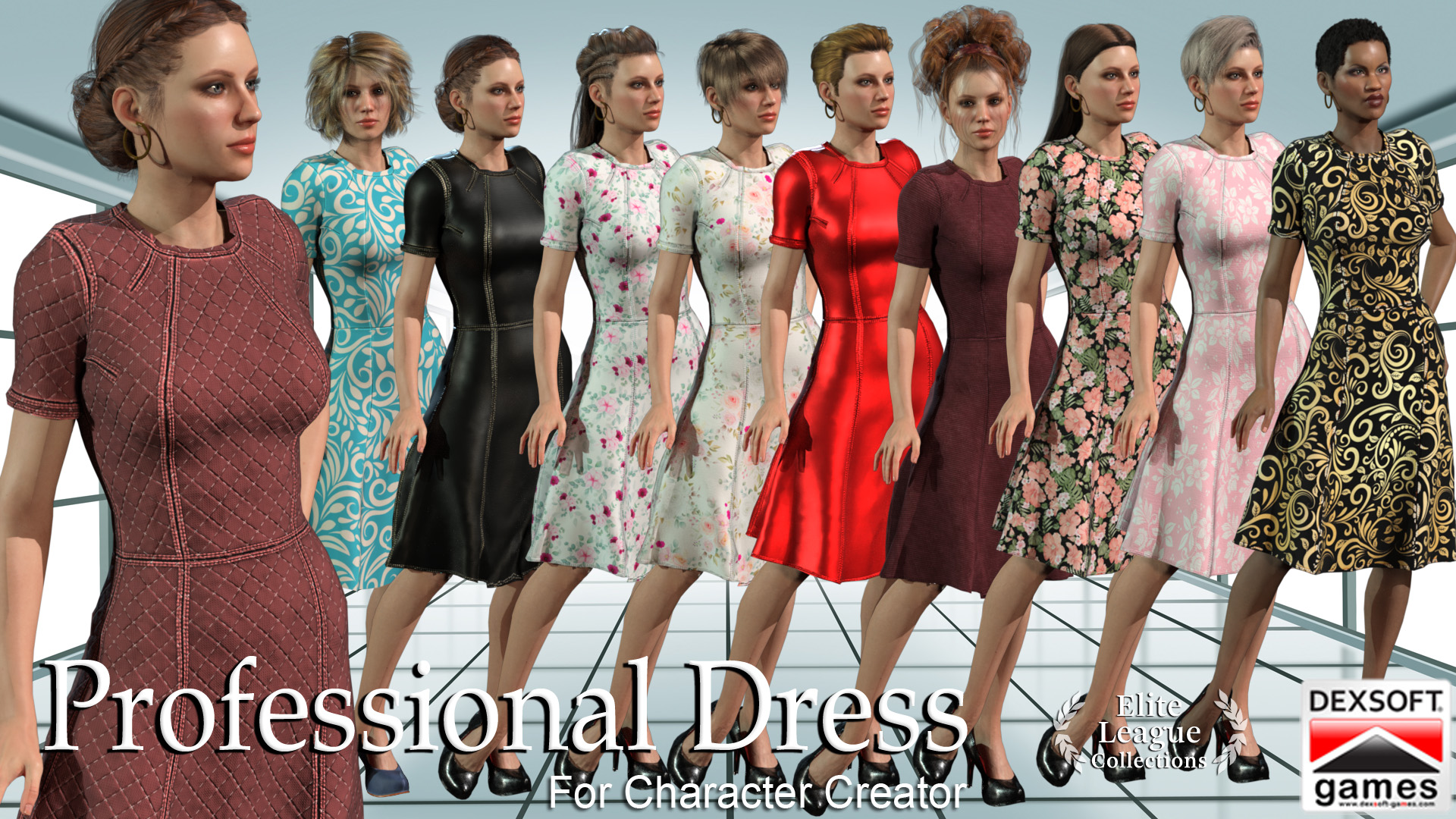 Professional Dress Group - Character Creator/Outfit - Reallusion ...