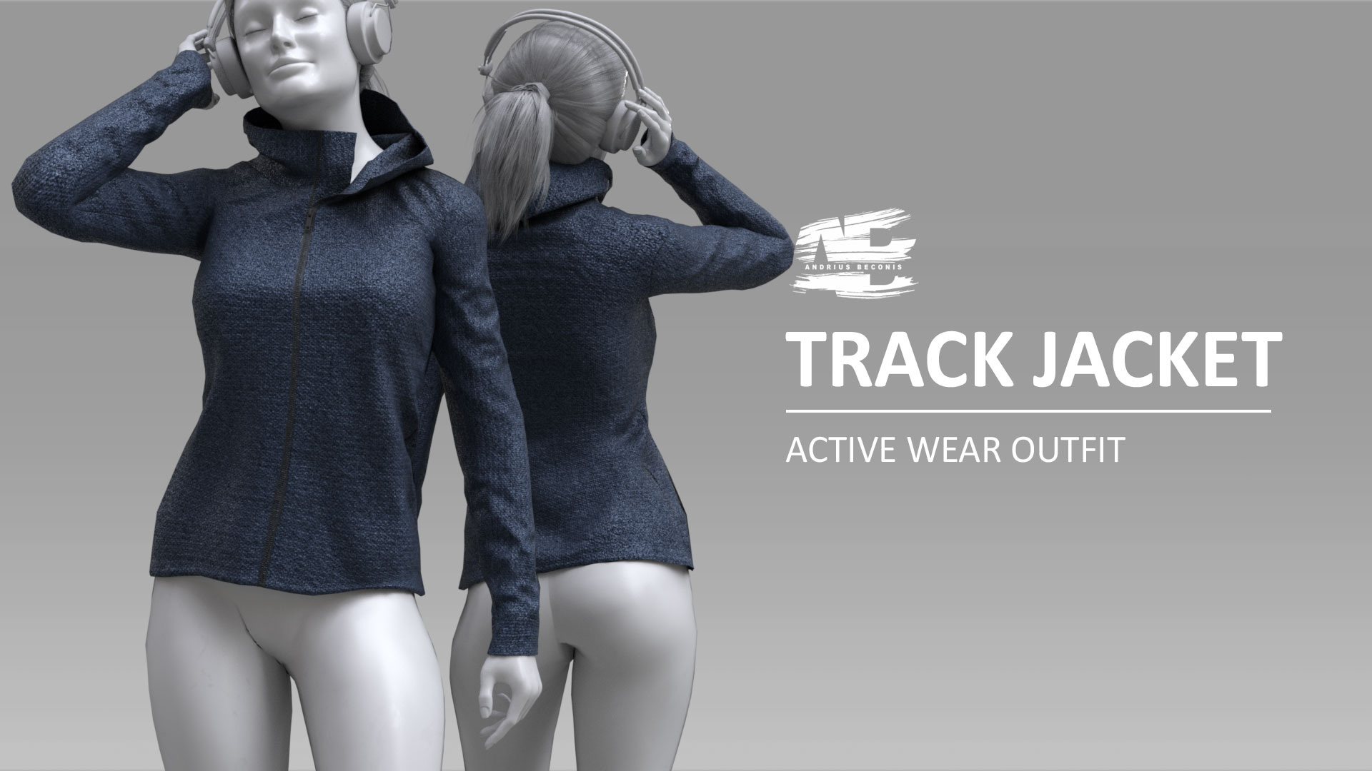 Track Jacket - Character Creator/Outfit - Reallusion Content Store