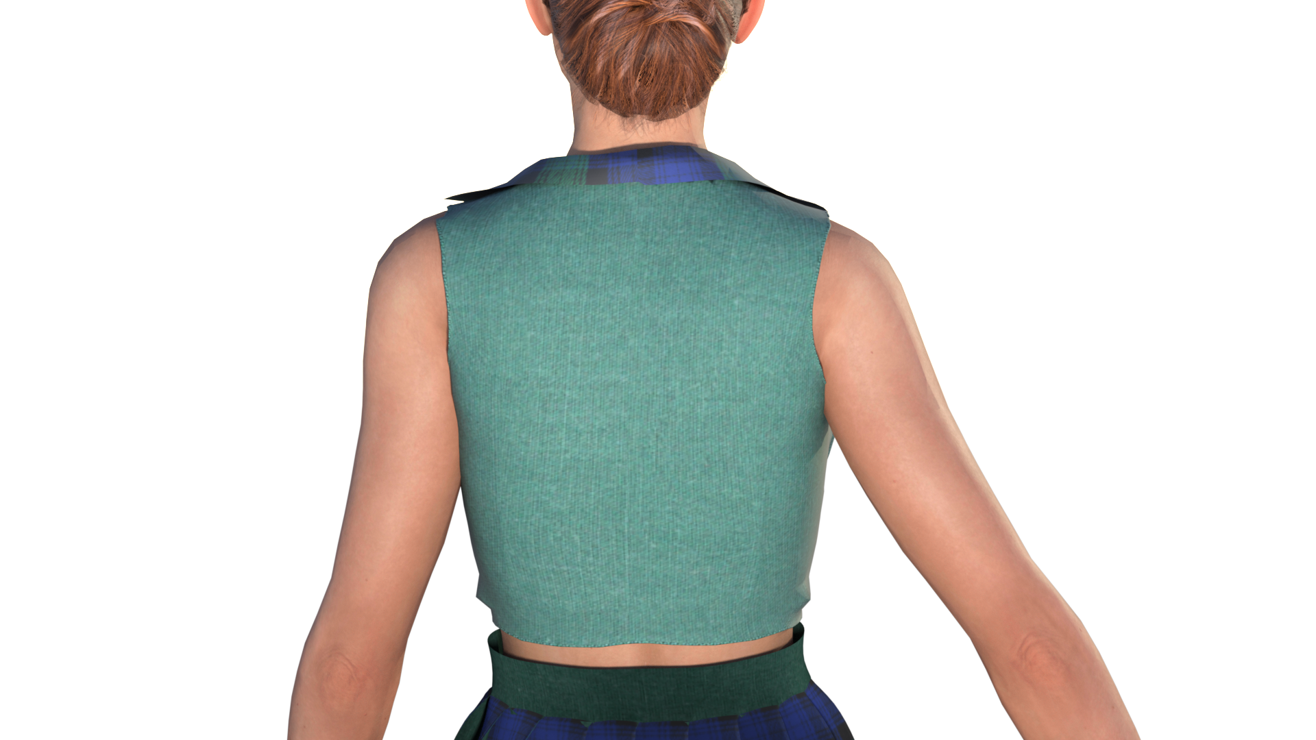 Pleated Skirt Outfit Character Creator Outfit Reallusion Content Store