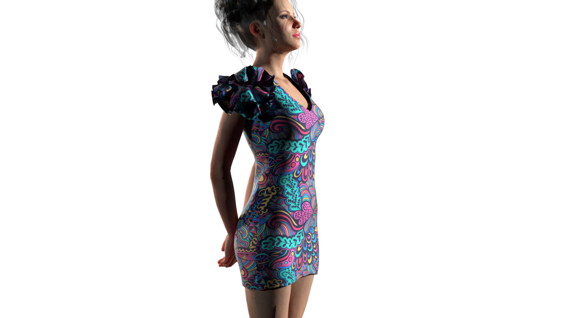 Frilly Dress - Character Creator/Outfit - Reallusion Content Store