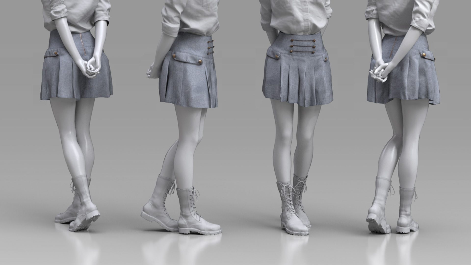 Soldier Skirt - Character Creator/Outfit - Reallusion Content Store