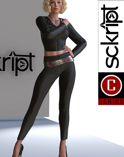 Sckript Fashion Women Leather Pants & Jacket bundle - Character Creator ...