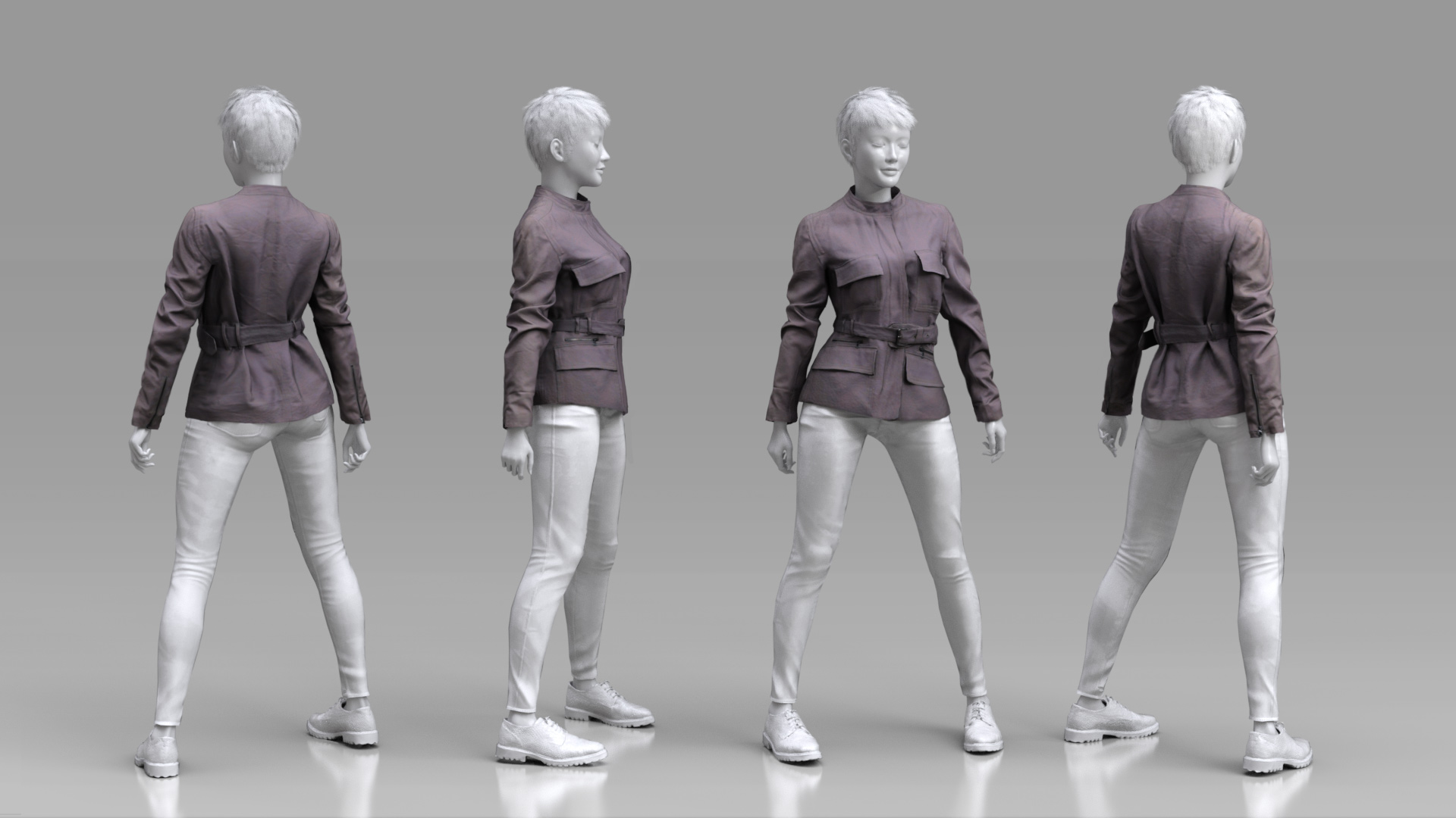 Jacket Multiple Pockets - Character Creator/Outfit - Reallusion Content ...