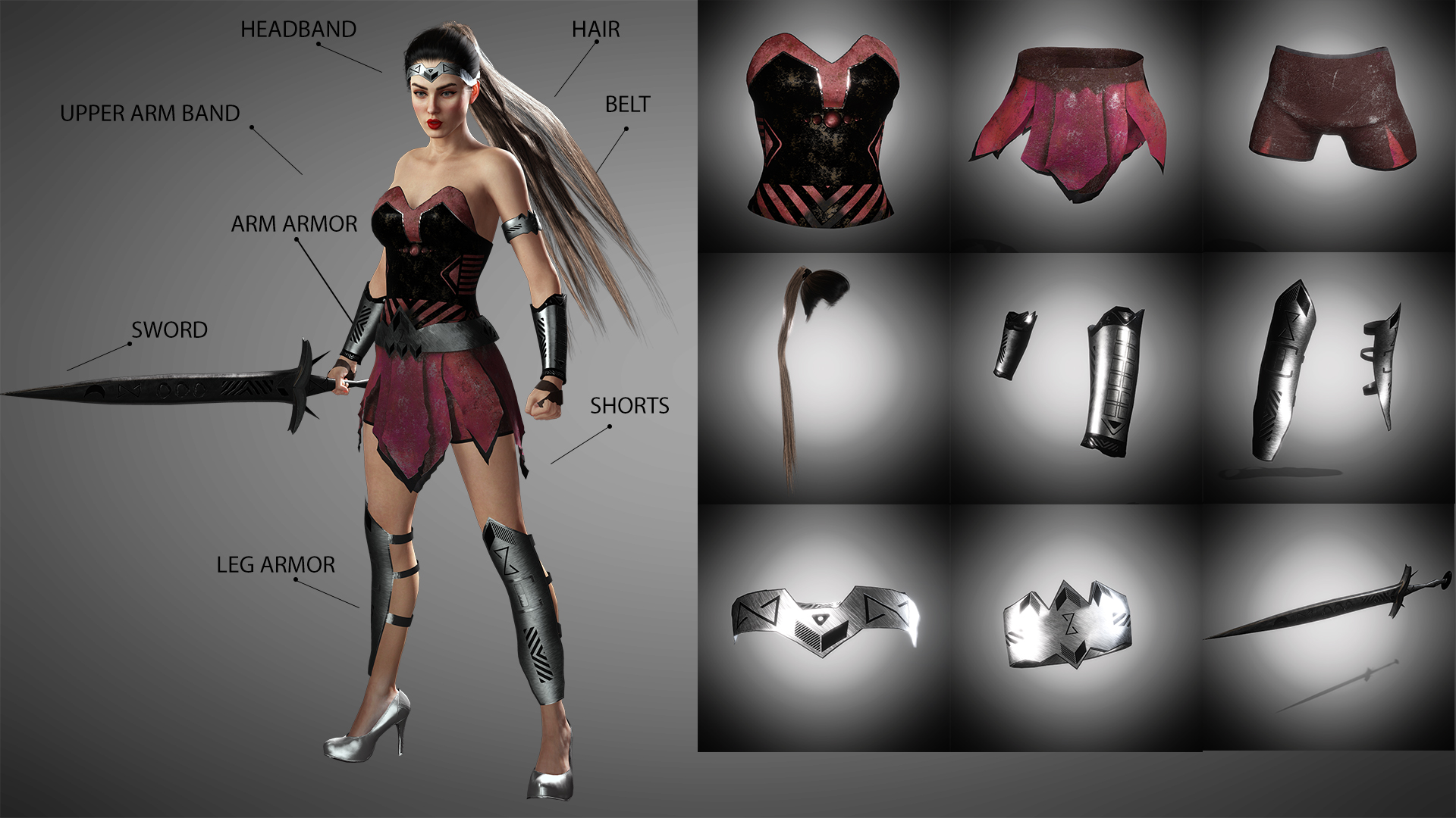 Female Hero Costume Character Creatoroutfit Reallusion Content Store 6395