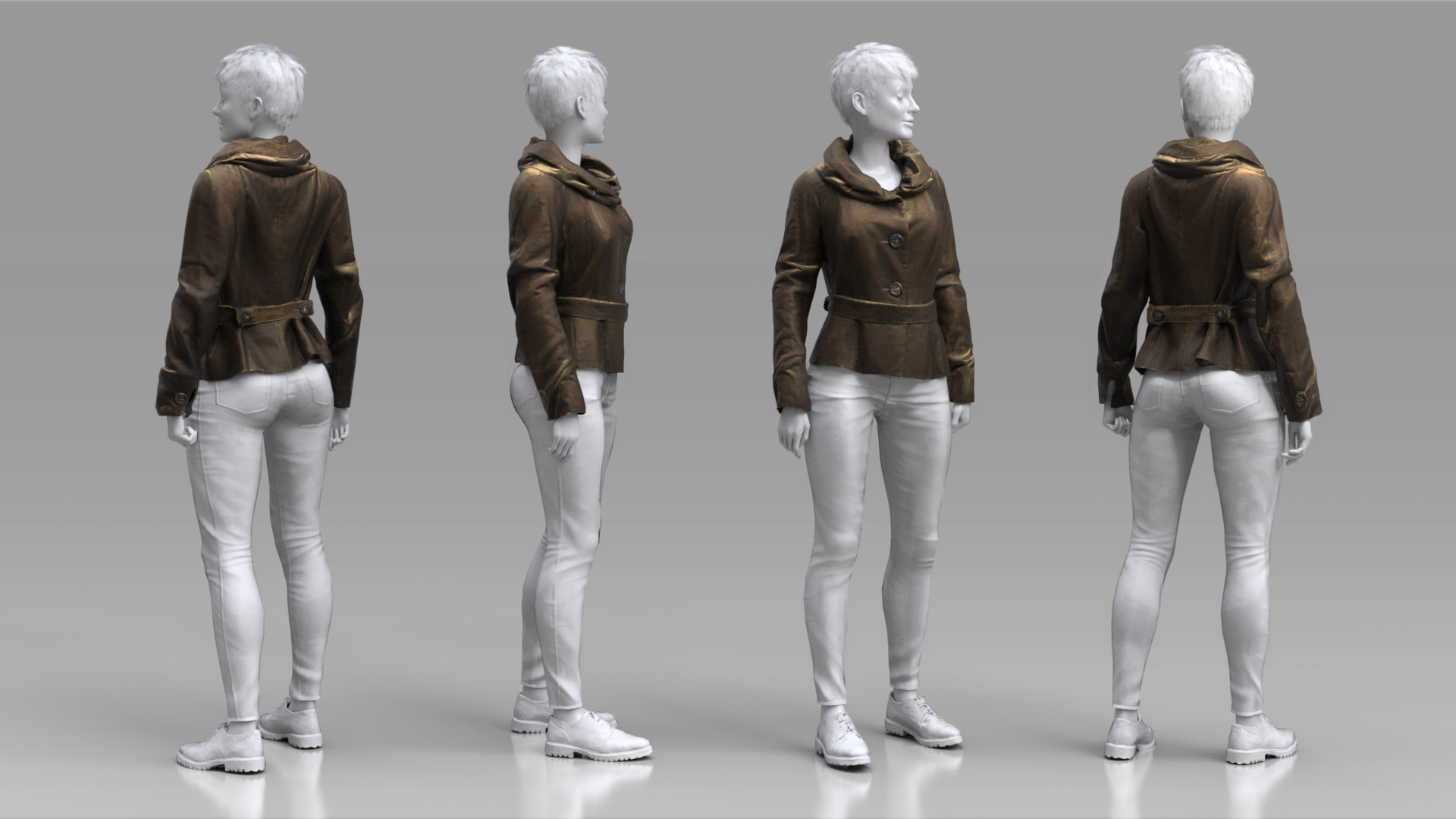 Gold Jacket Belt - Character Creator/Outfit - Reallusion Content Store
