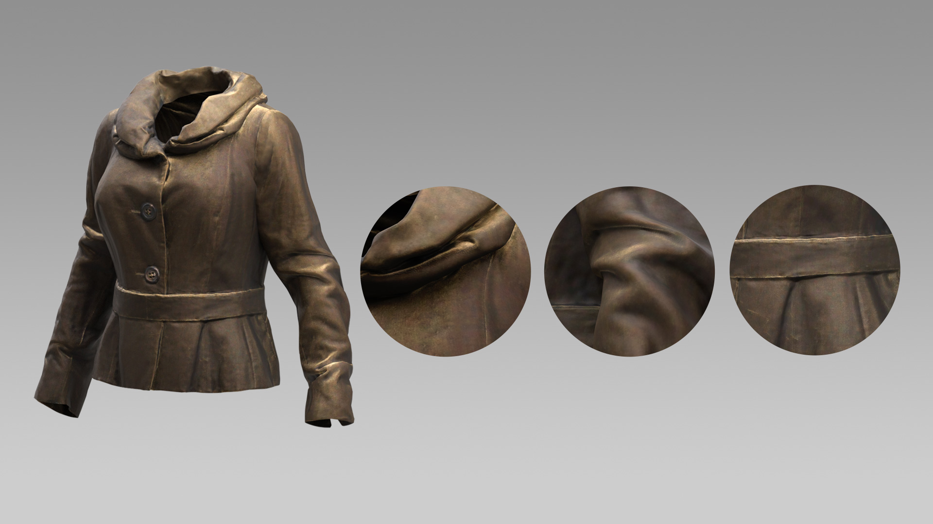 Gold Jacket Belt - Character Creator/Outfit - Reallusion Content Store