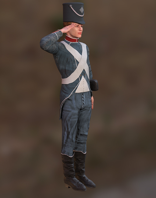 Napoleon French Soldier Pack - Character Creator/Outfit - Reallusion ...