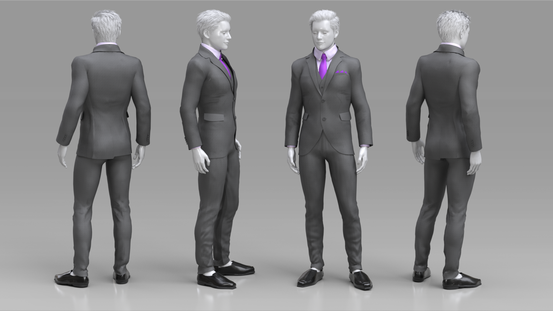 Men's Suits - Character Creator/Outfit - Reallusion Content Store