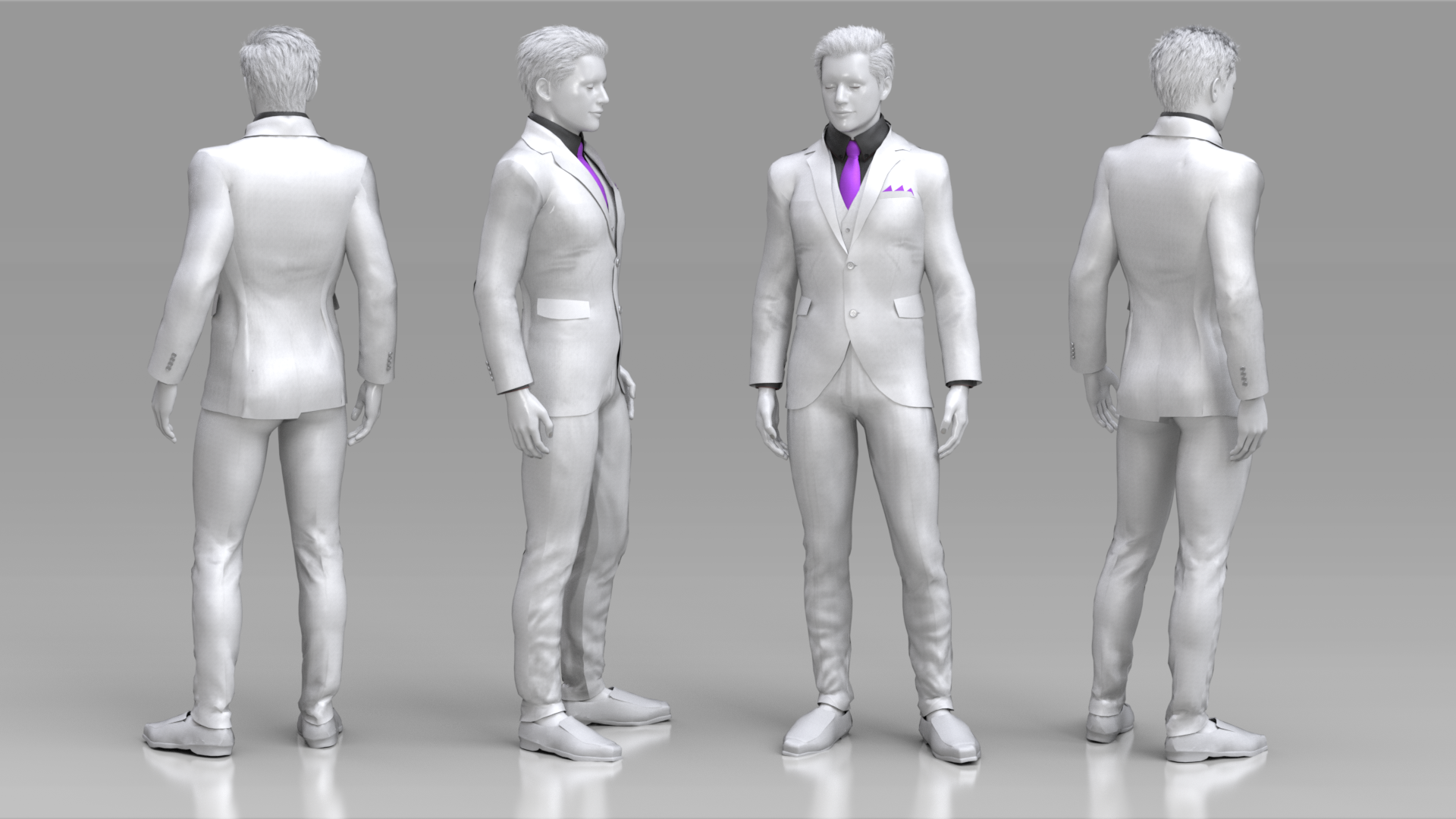 Men's Suits - Character Creator/Outfit - Reallusion Content Store