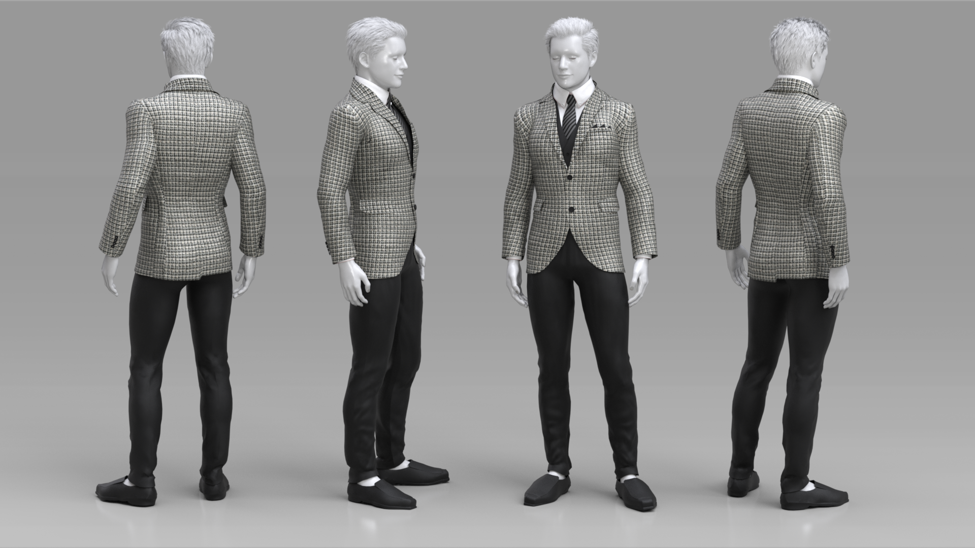 Men's Suits - Character Creator/Outfit - Reallusion Content Store
