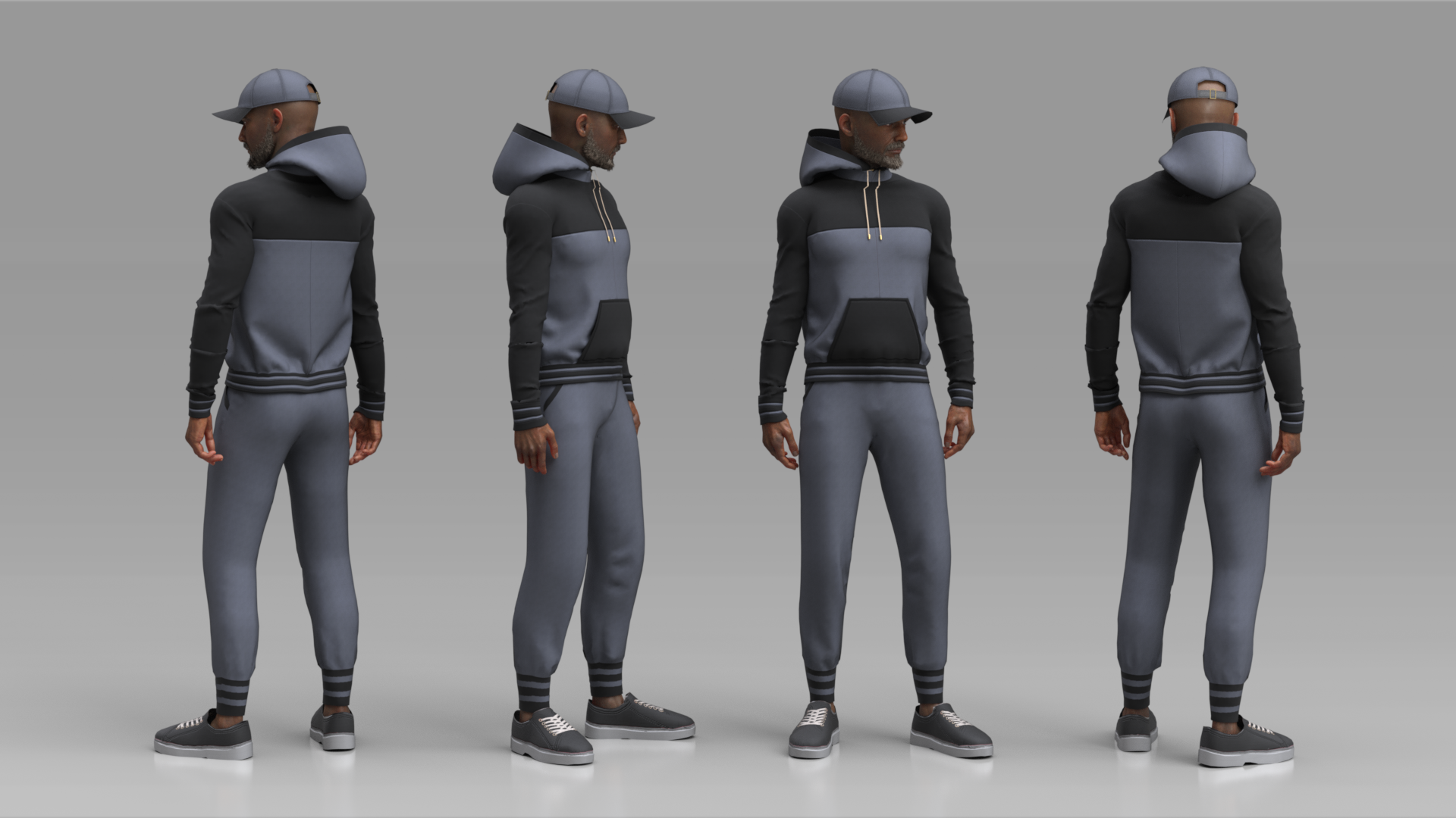 Hoodies & Joggers - M - Character Creator/Outfit - Reallusion Content Store