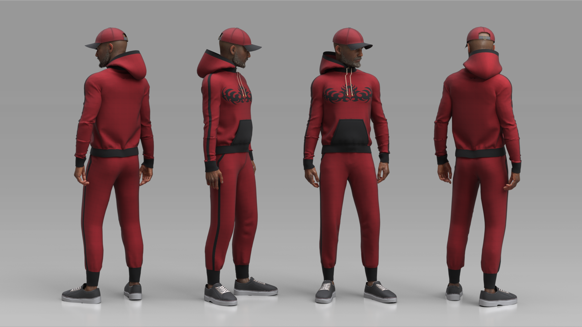 Hoodies & Joggers - M - Character Creator/Outfit - Reallusion Content Store